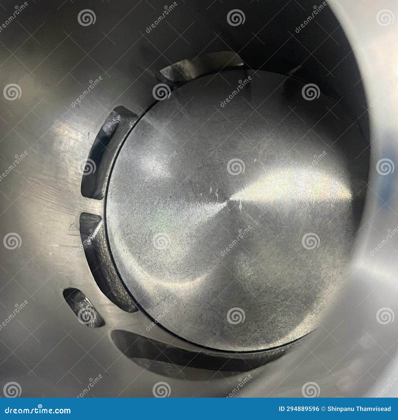 Close-up Inside of Engine Pistons and Cylinder. Stock Photo - Image of ...