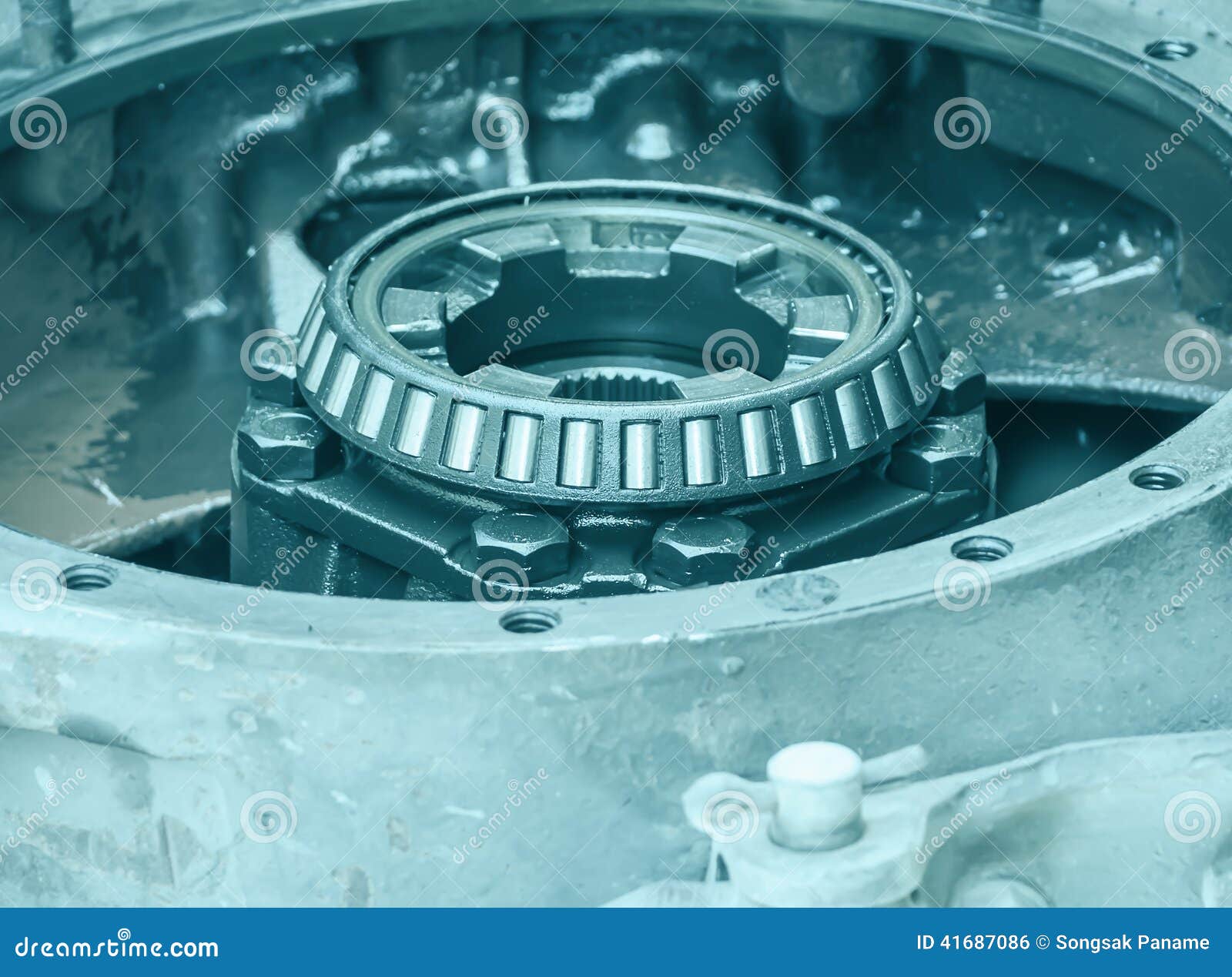 Close-up Inside of gearbox stock photo. Image of machinery - 41687086