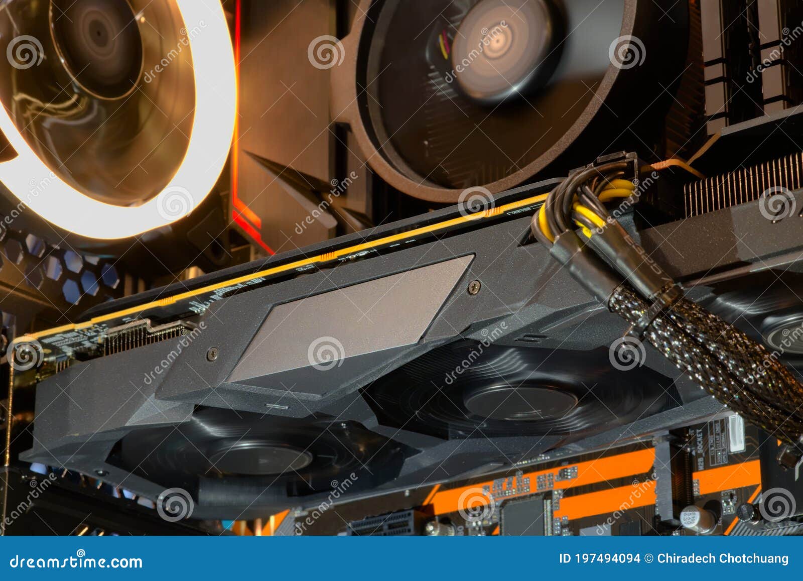 Inside High Performance Desktop and Cooling System on CPU Socket with ...