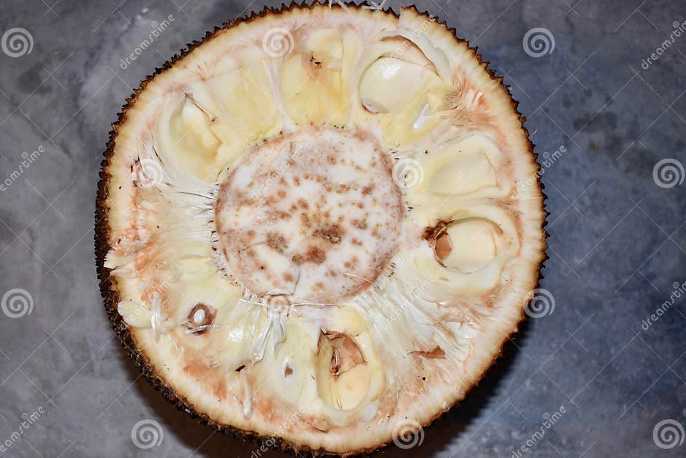A Close-up of a Sliced Jackfruit Stock Image - Image of edible, meat ...