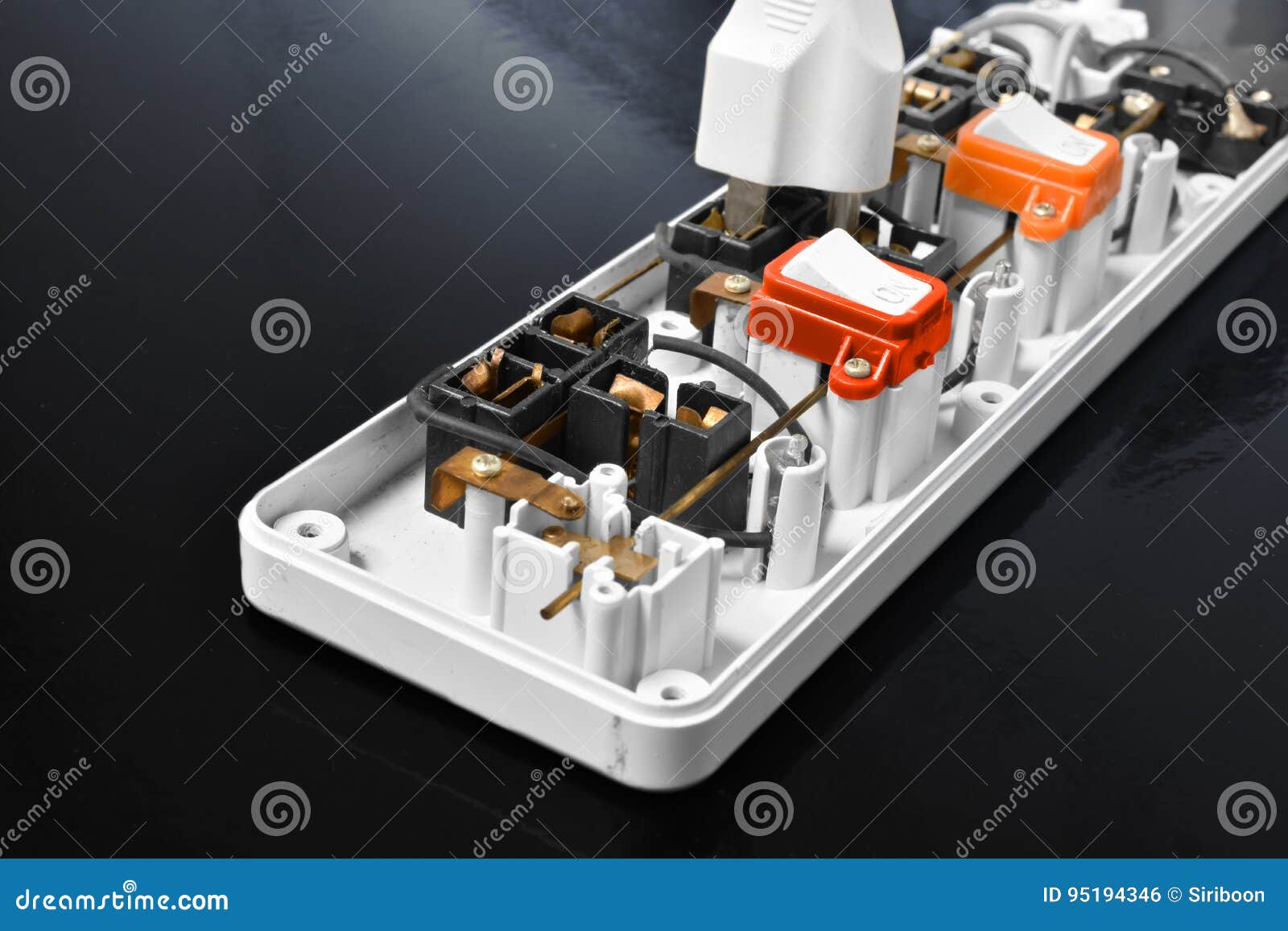Close-up Inside Power Plug. when Removing the Frame Stock Photo - Image ...