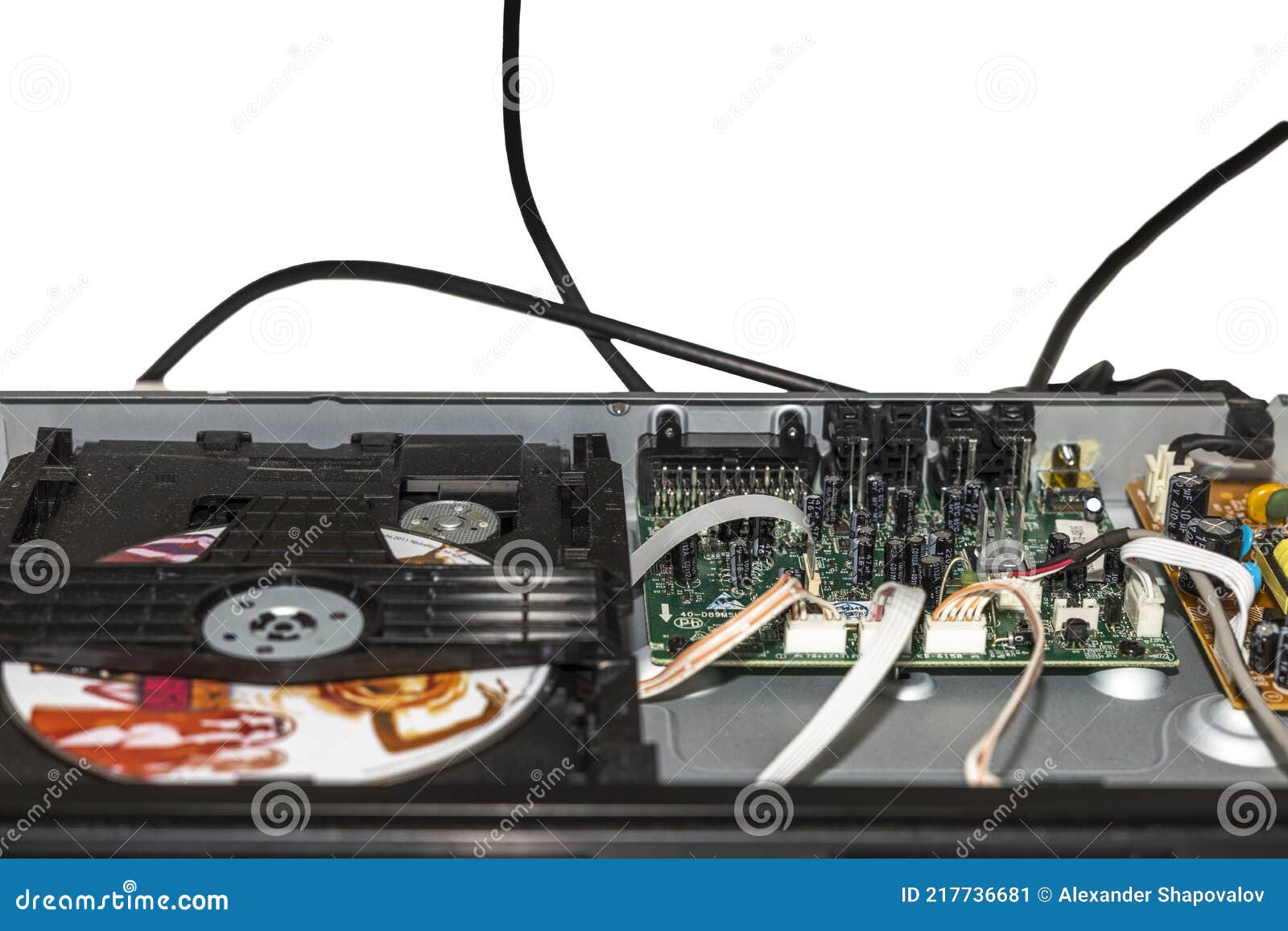 Close Up Inside View of CD Player. Electronic Concept Editorial Photo ...