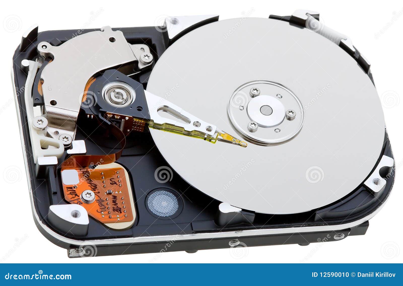 Close-up Inside View of Hard Disk Stock Photo - Image of inside, data ...