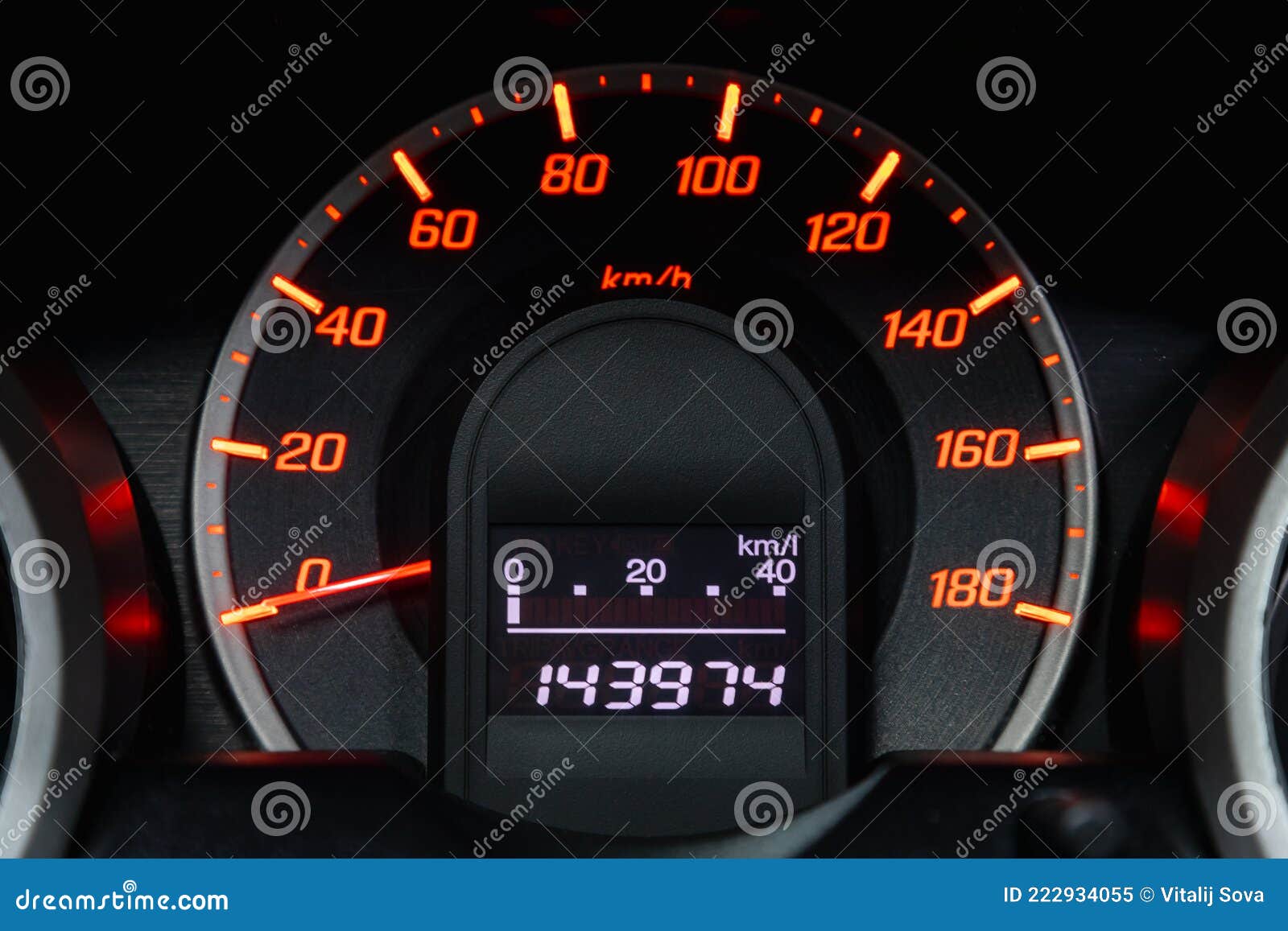 Speedometer stock image. Image of pointer, race, odometer - 222934055