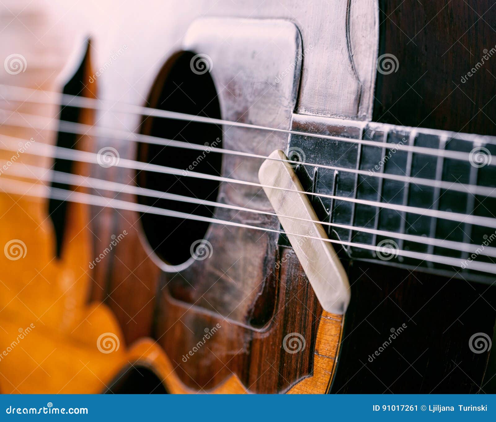 Close Up Instrument Strings and Pick Stock Image - Image of antique ...