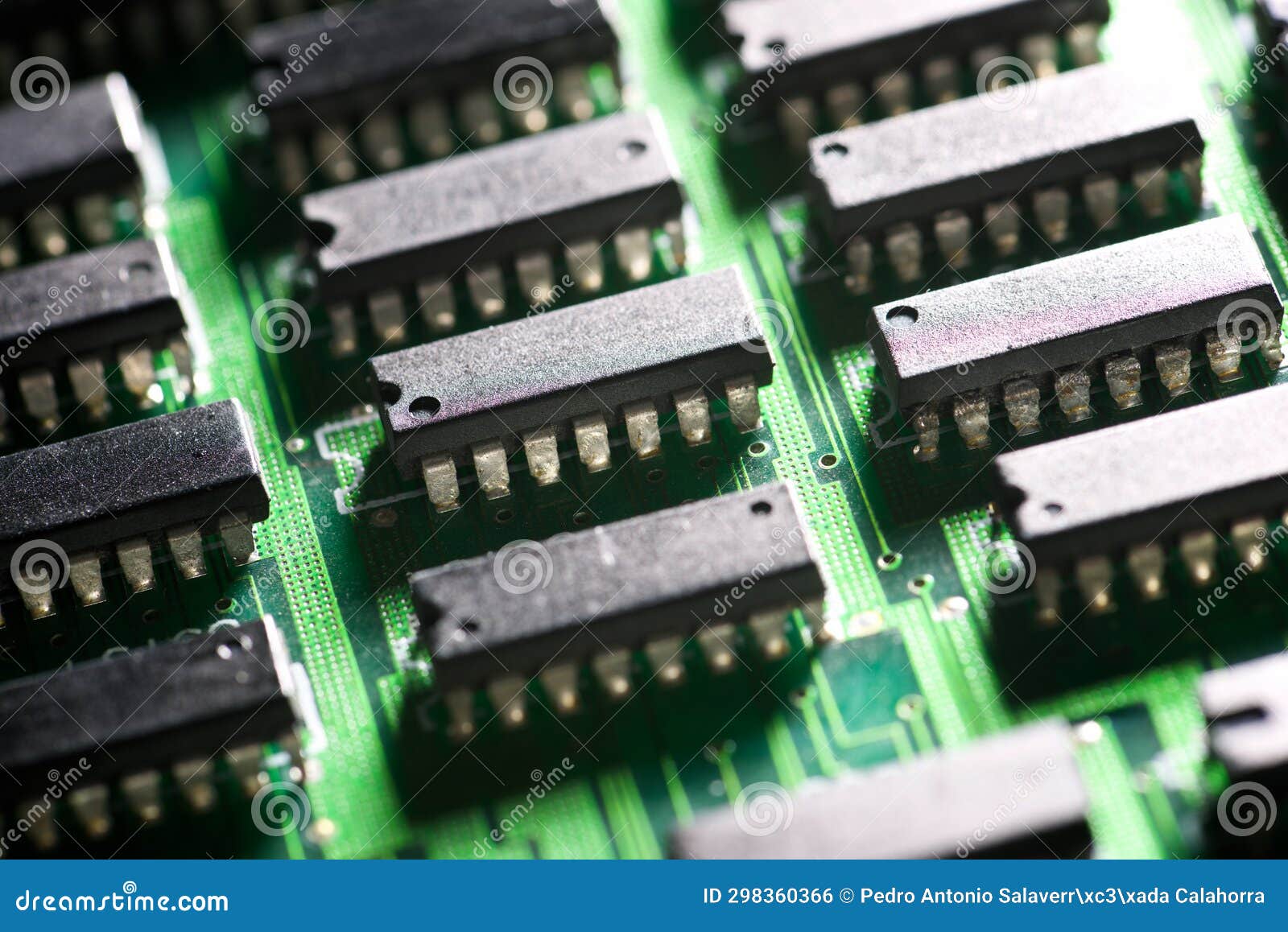 Close-up of a Integrated Circuit Stock Photo - Image of equipment ...