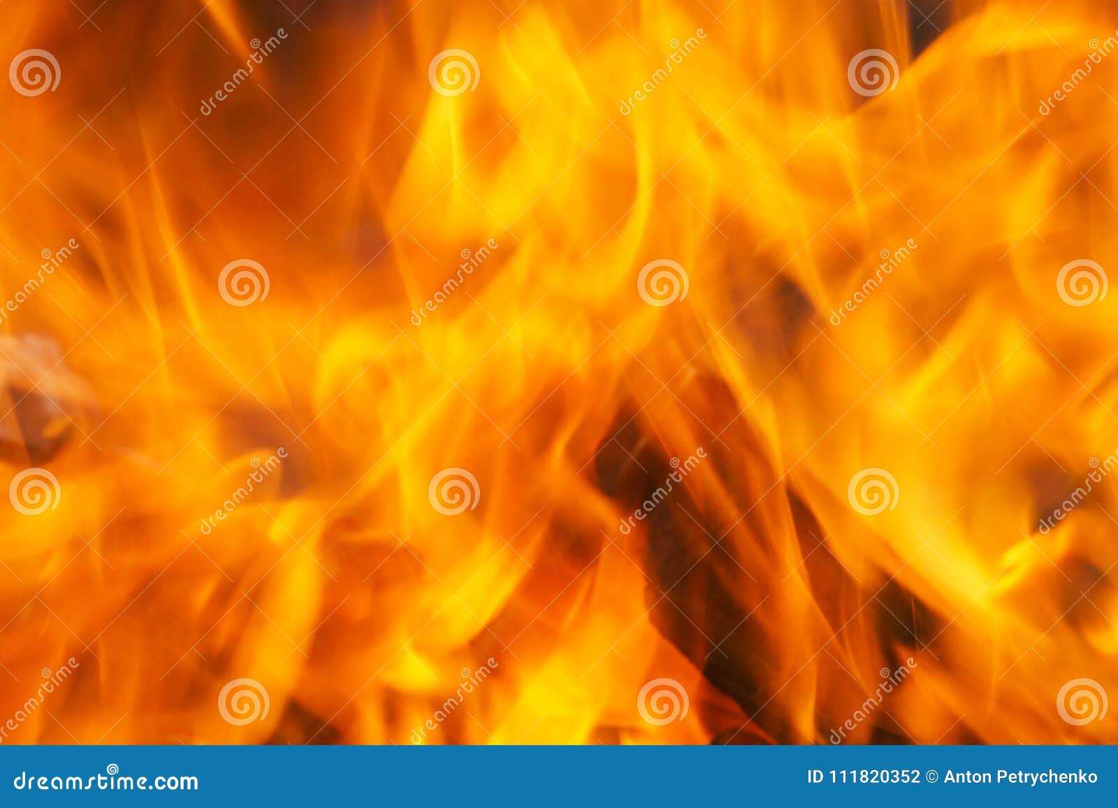A Close Up of Intense Red Flames in a Fire. Blurry Stock Photo - Image ...