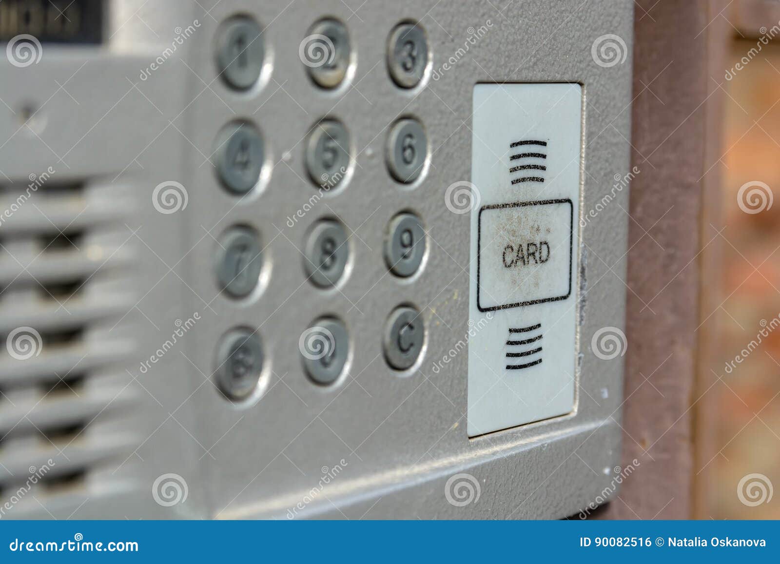 Close Up of Intercom in the Entry of a House Stock Photo - Image of ...