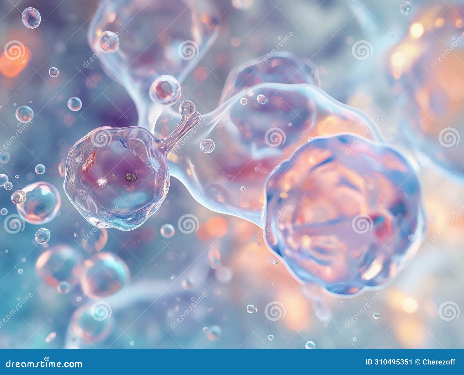Abstract Microscopic Cellular Structure Stock Image - Image of zoom ...