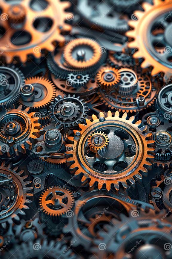 A Close-up of Interlocking Gears and Cogs, Symbolizing Teamwork ...