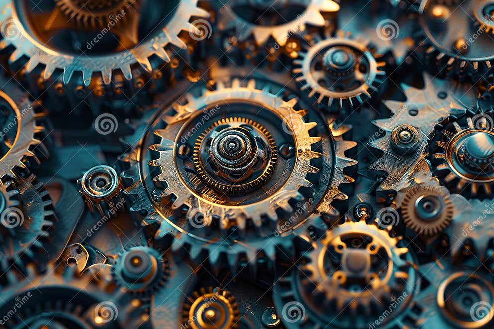 A Close-up of Interlocking Gears and Cogs, Symbolizing Teamwork ...