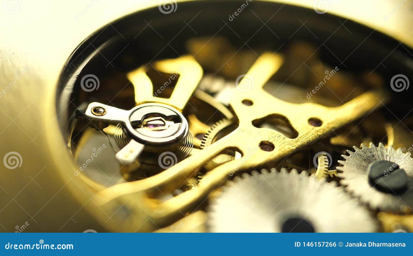 Clock mechanism stock footage. Video of cogged, interior - 146157266