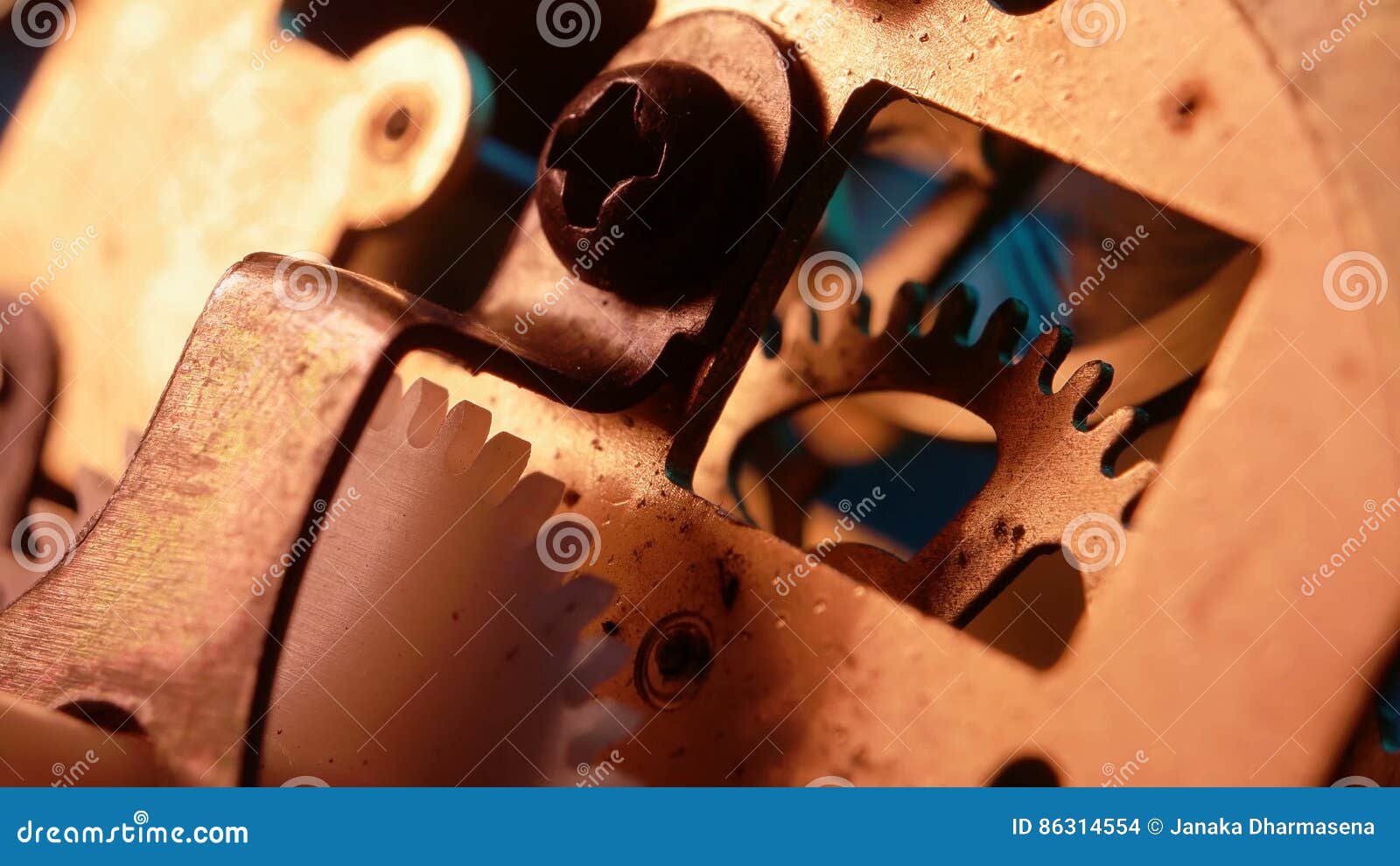 ClockÂ Mechanism Works stock footage. Video of detail - 86314554