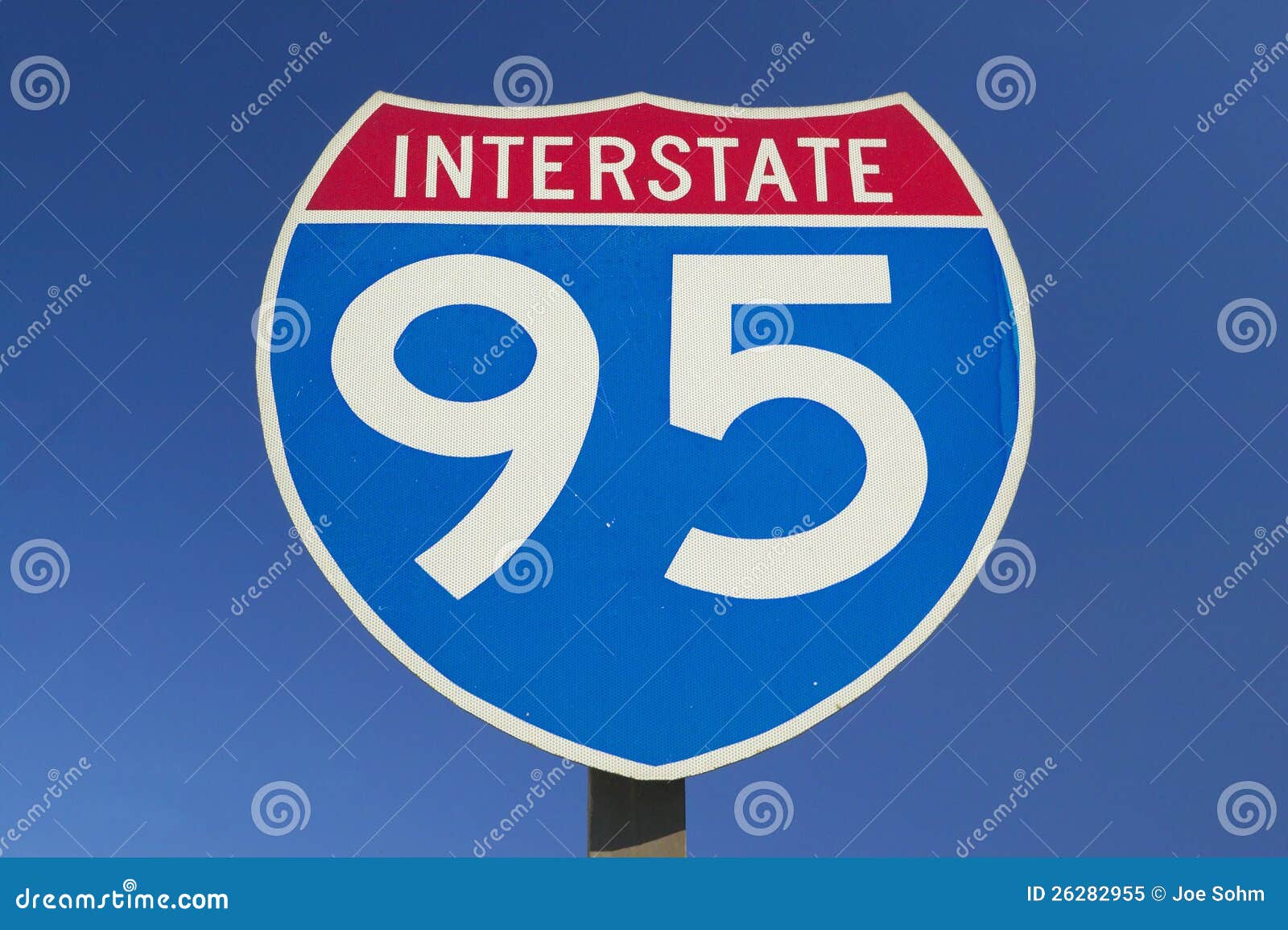 Close Up of Interstate Highway 95 Stock Image - Image of communications ...