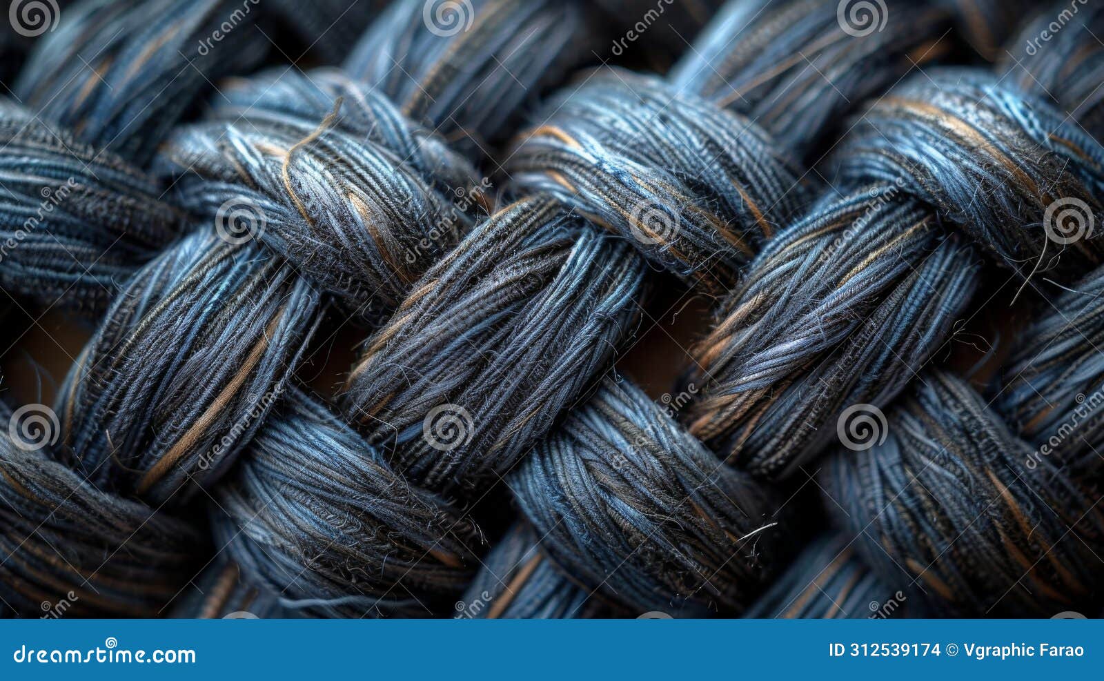 Close-up of Intertwined Rope Texture Stock Illustration - Illustration ...