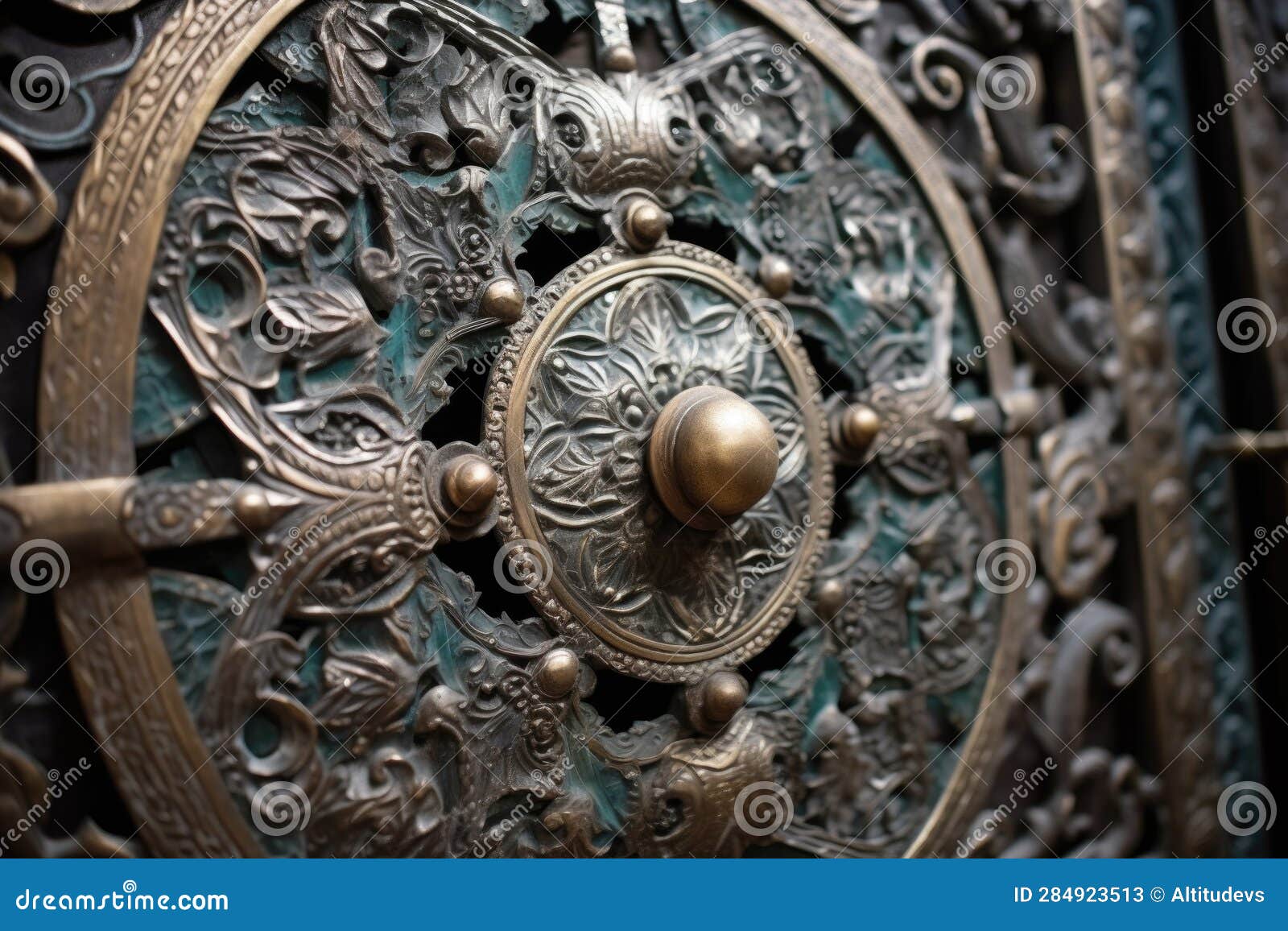 Close-up of Intricate Metalwork on Gate or Door Stock Image - Image of ...