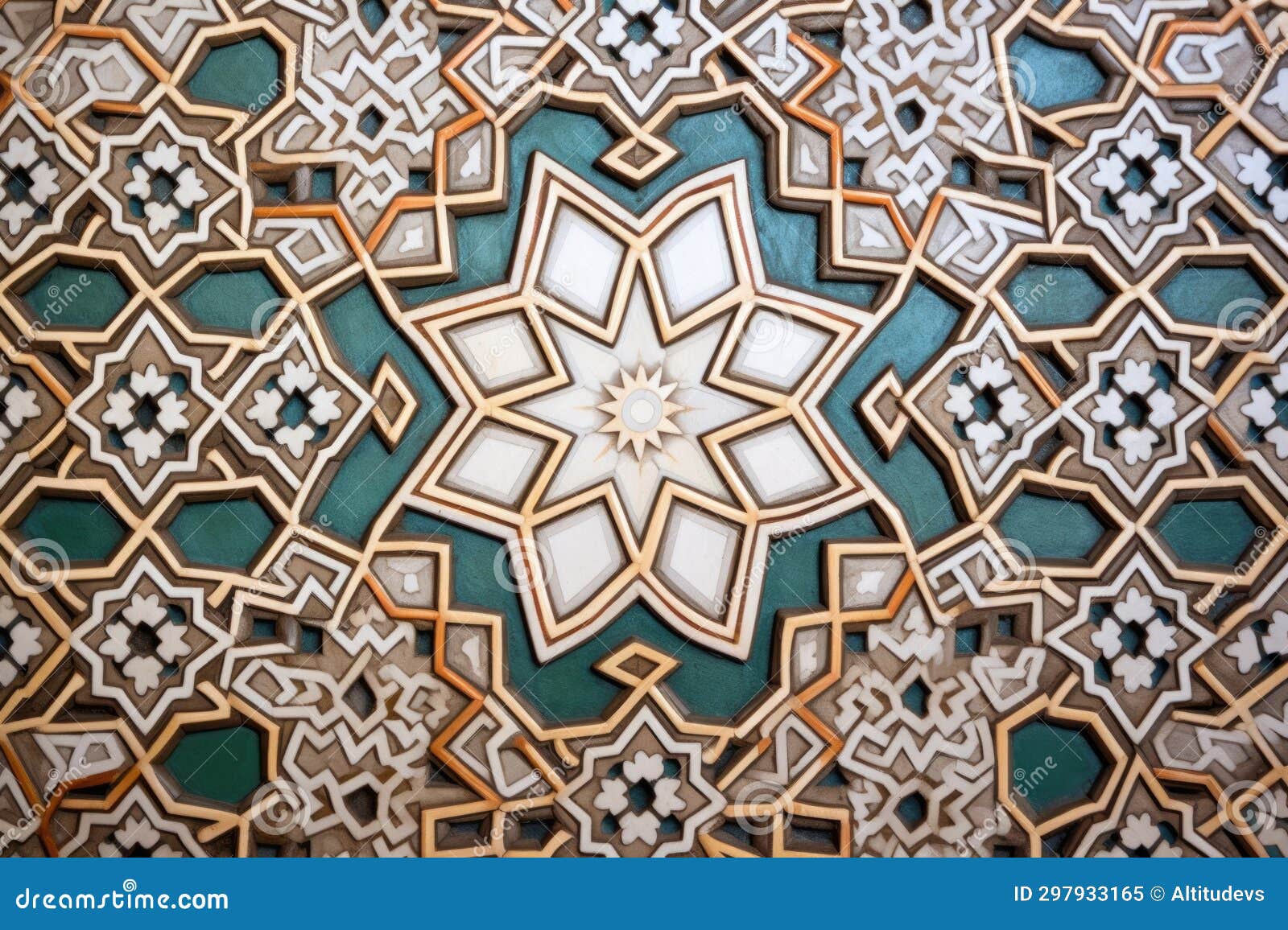 Close Up of Intricate Moroccan Pattern Wallpaper Stock Image - Image of ...
