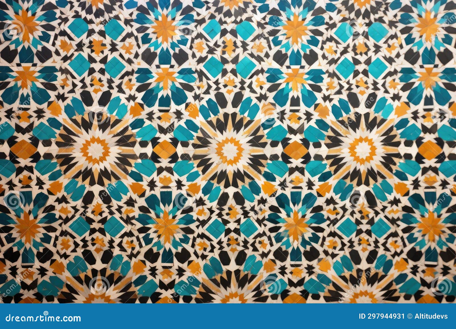 Close Up of Intricate Moroccan Pattern Wallpaper Stock Illustration ...