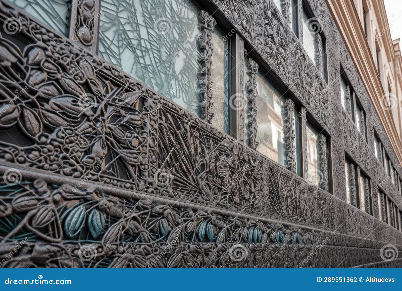 Close-up of the Intricate Patterns and Textures on a Building S Facade ...