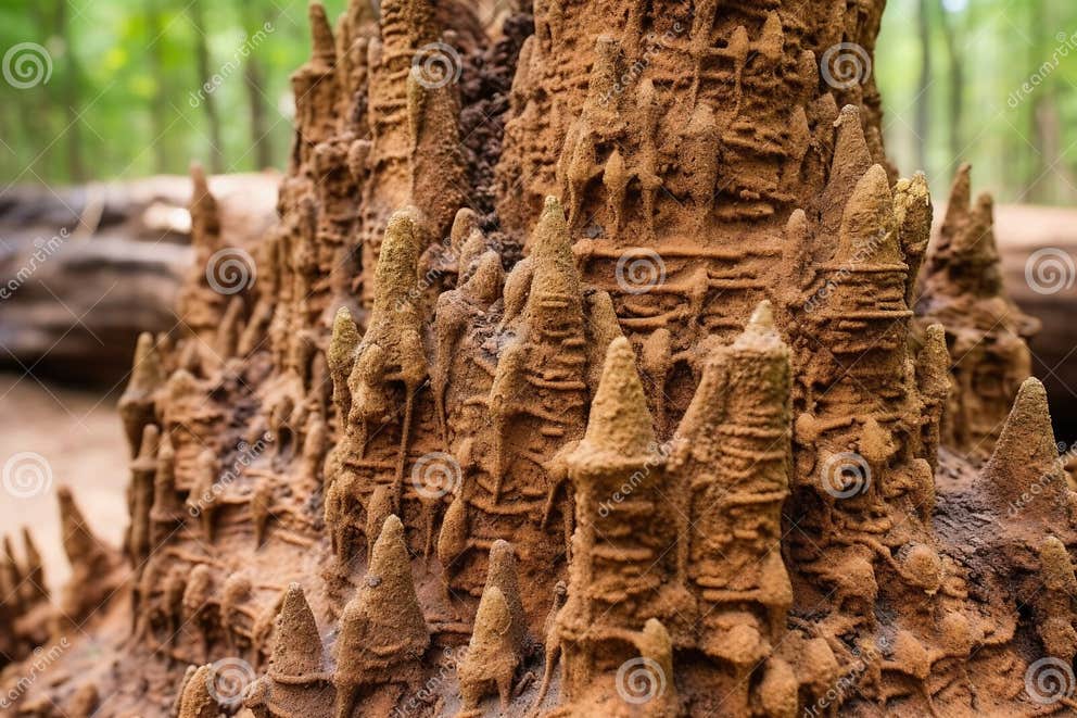 Close-up of Intricate Termite Mound Structure Stock Photo - Image of ...