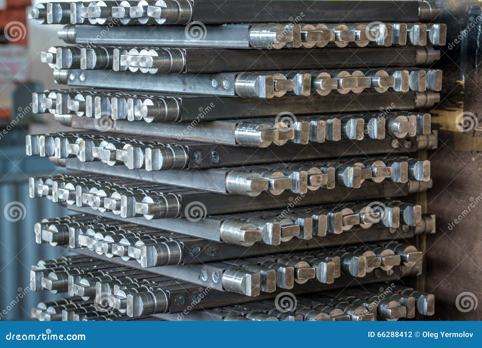 Close-up of iron billets stock photo. Image of adult - 66288412