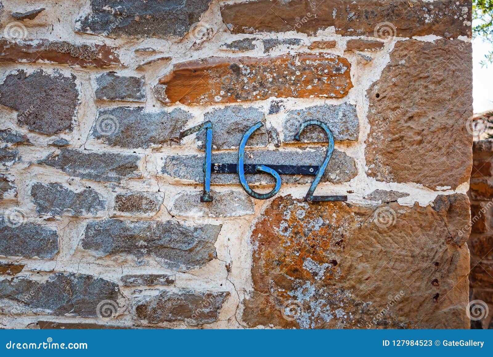 162 Numbers On Stone Wall. Royalty-Free Stock Photography ...
