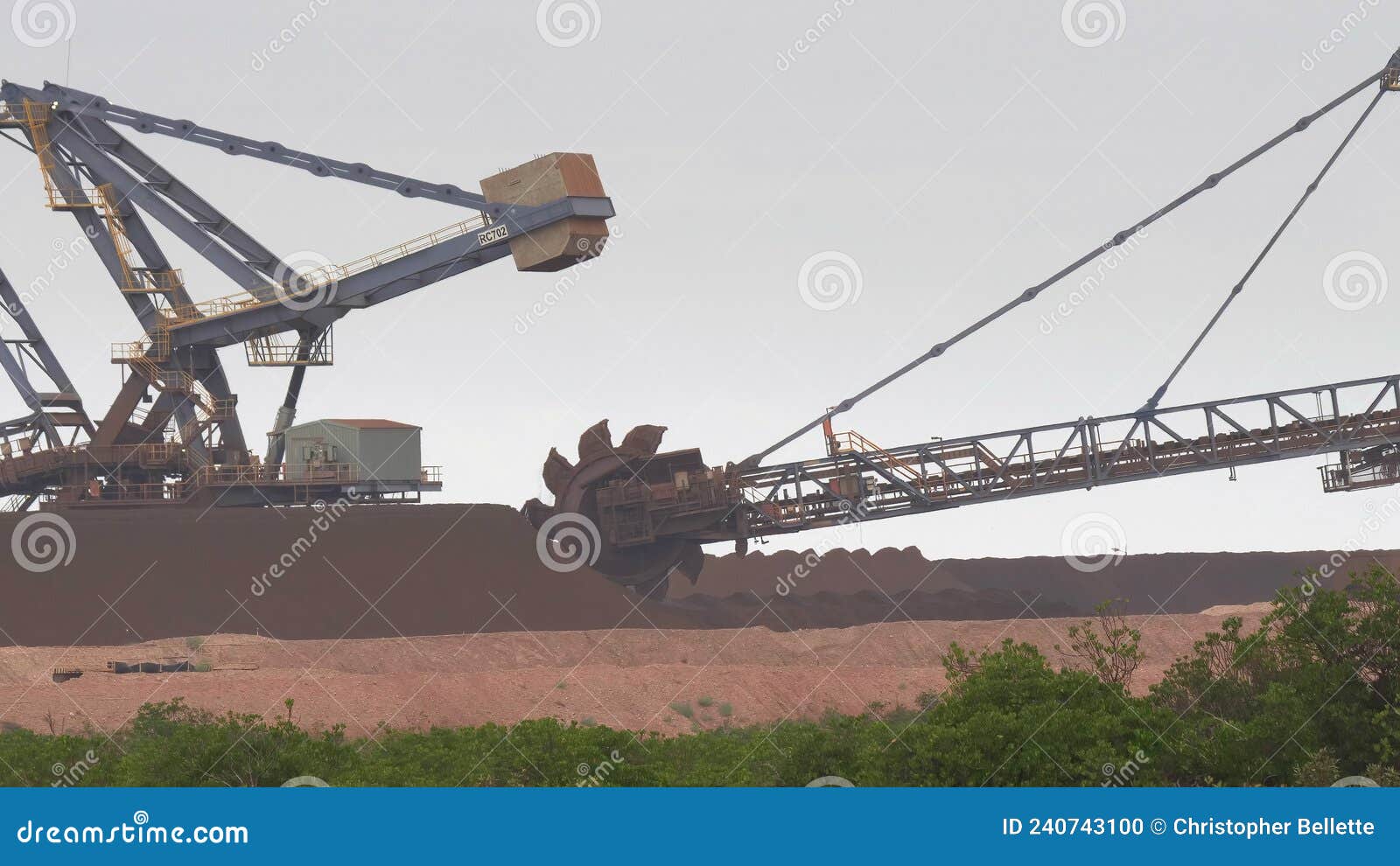 Close Up of an Iron Ore Loader at Port Hedland Stock Photo - Image of ...