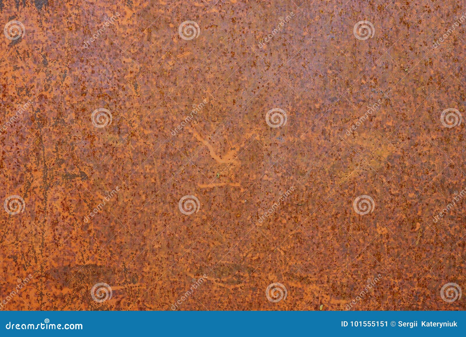 Close Up Isolated Background or Texture of Old Rusty Metal Panel Stock ...