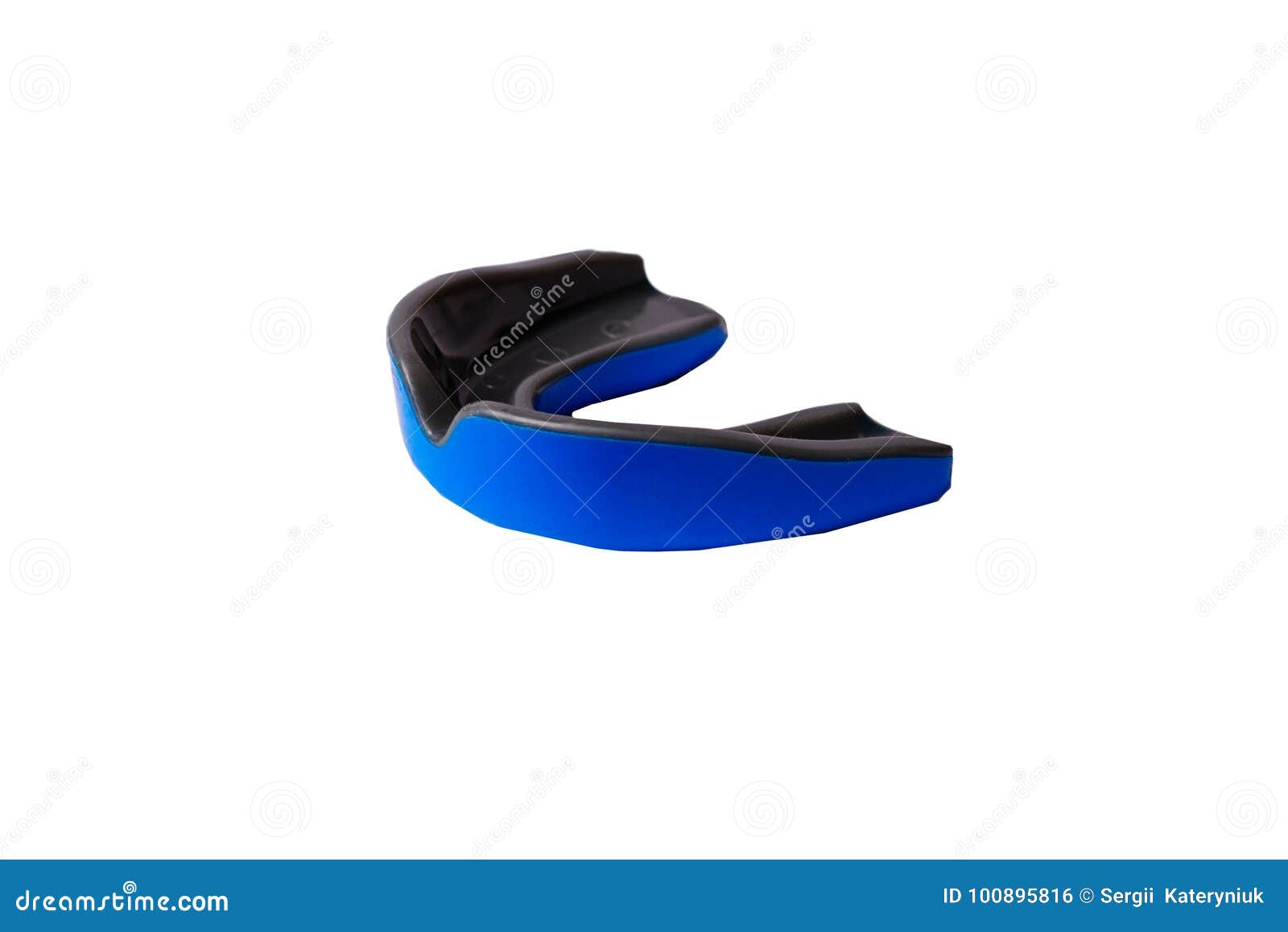 Close-up Isolated Blue Gum-shield for Protection Athlete`s Teeth Stock ...