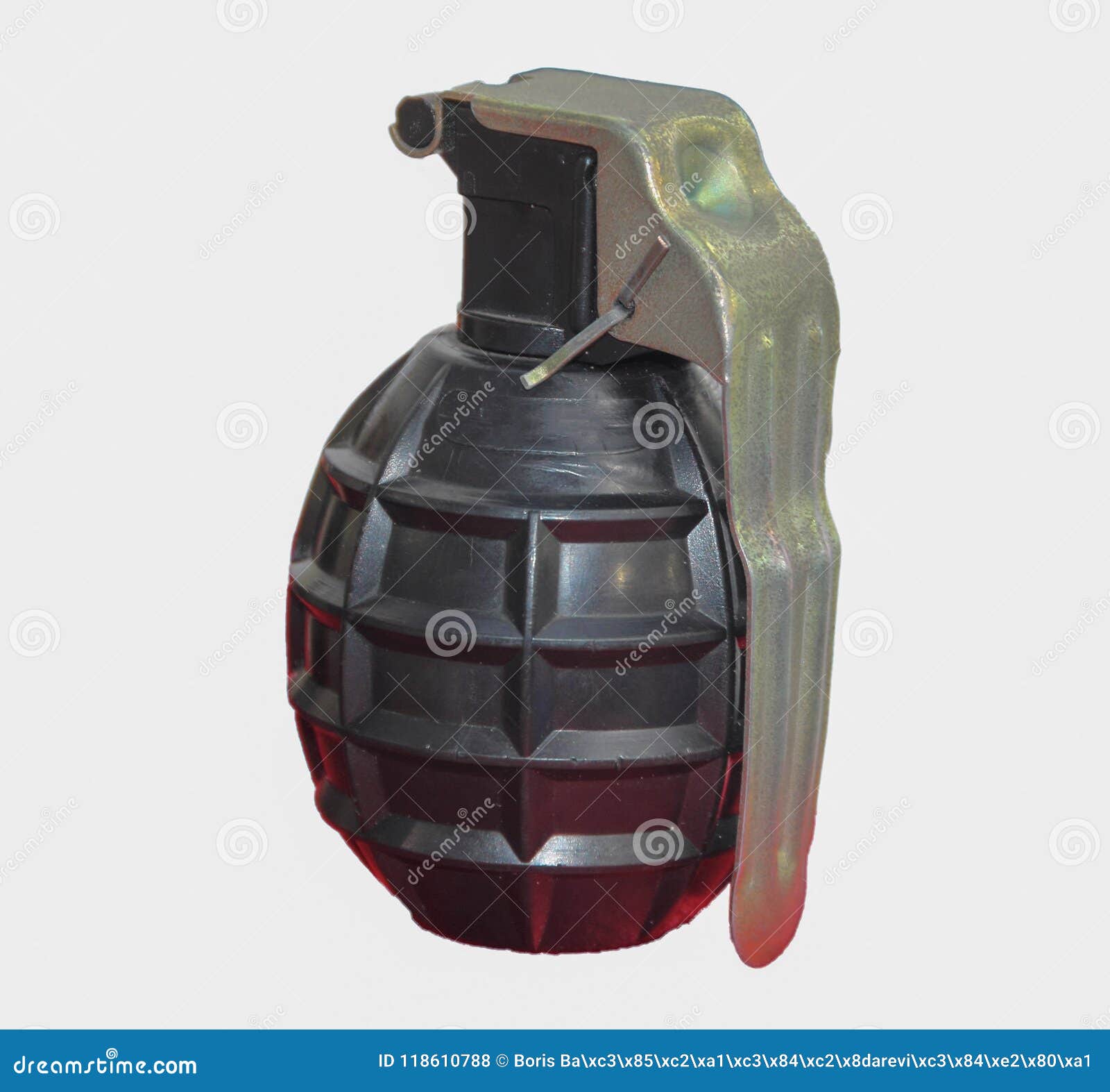 The Close Up of Isolated Hand Grenade on White Stock Photo - Image of ...