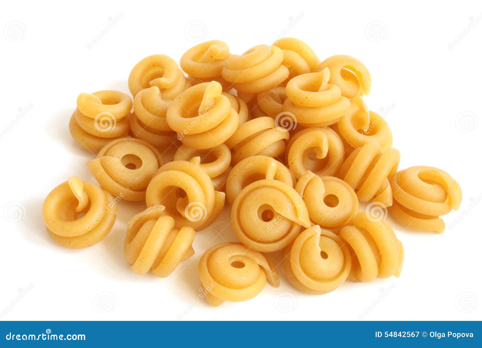 Close-up Of Italian Pasta - Spiral Shaped Stock Image - Image: 54842567