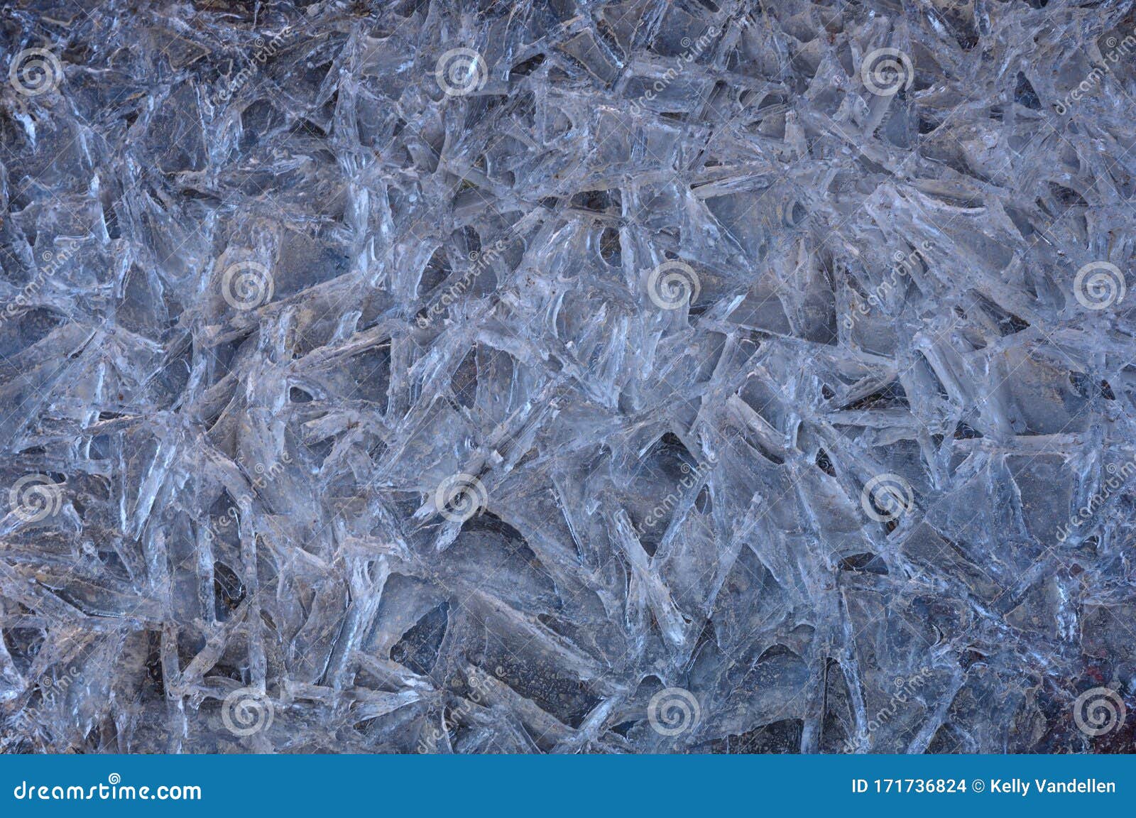 Close Up of Jagged Ice Crystals Stock Photo - Image of shards, outdoor ...