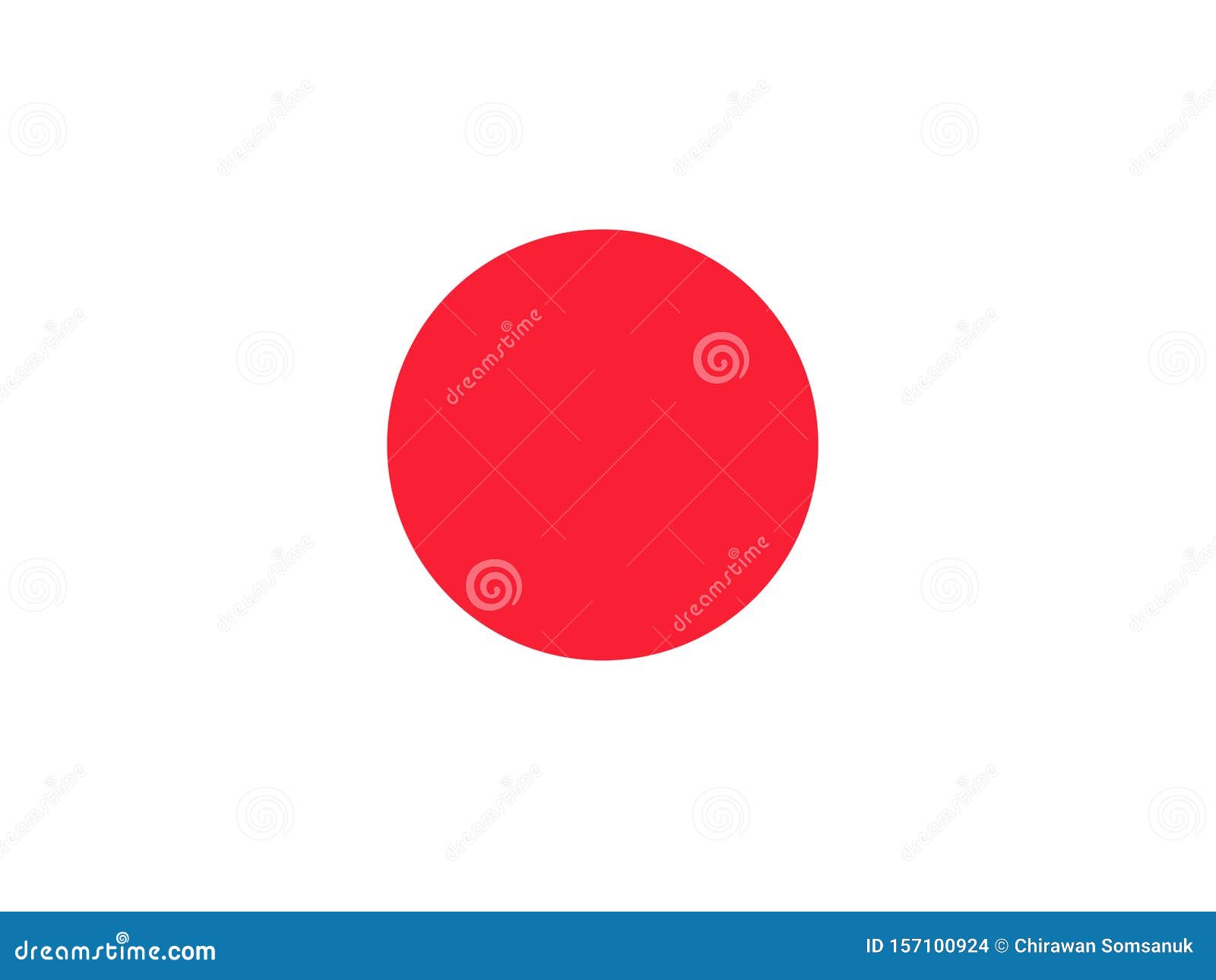 Japan Flag Created by Computer Graphic Stock Illustration ...