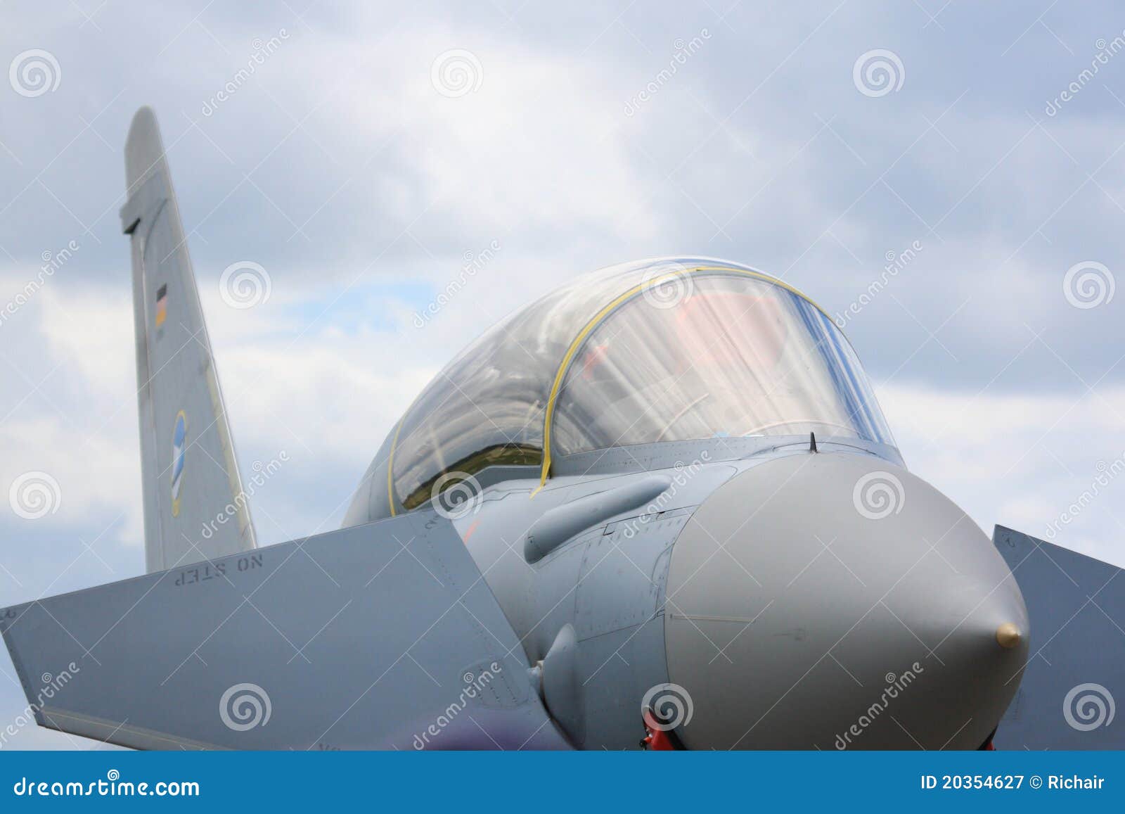 Close Up of Jet Fighter Cockpit Stock Image - Image of fighter, typhoon ...