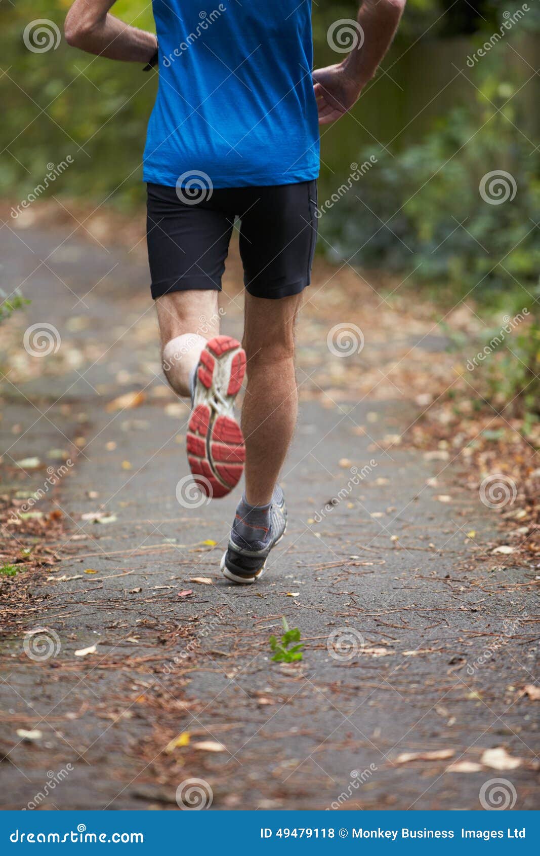 Close Up of Jogger S Feet Running on Path Stock Photo - Image of jogger ...