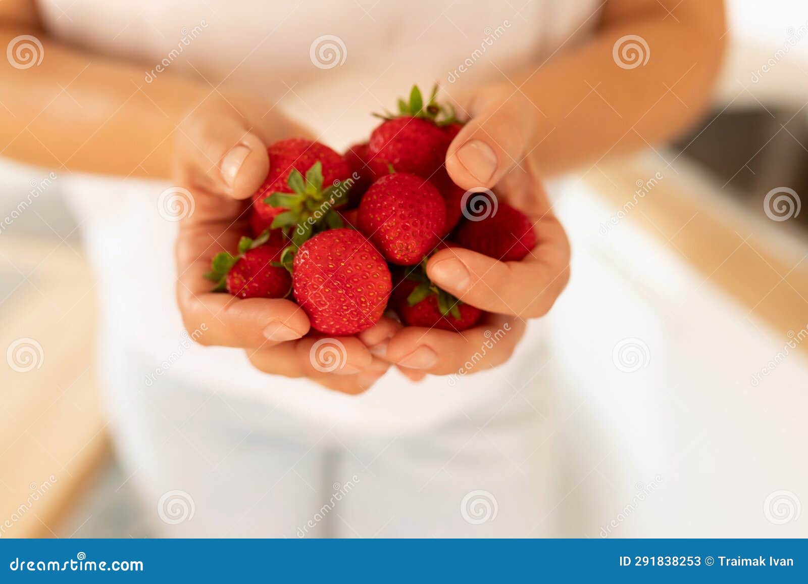 Close-up of Juicy Berries in Hand Stock Image - Image of holding ...