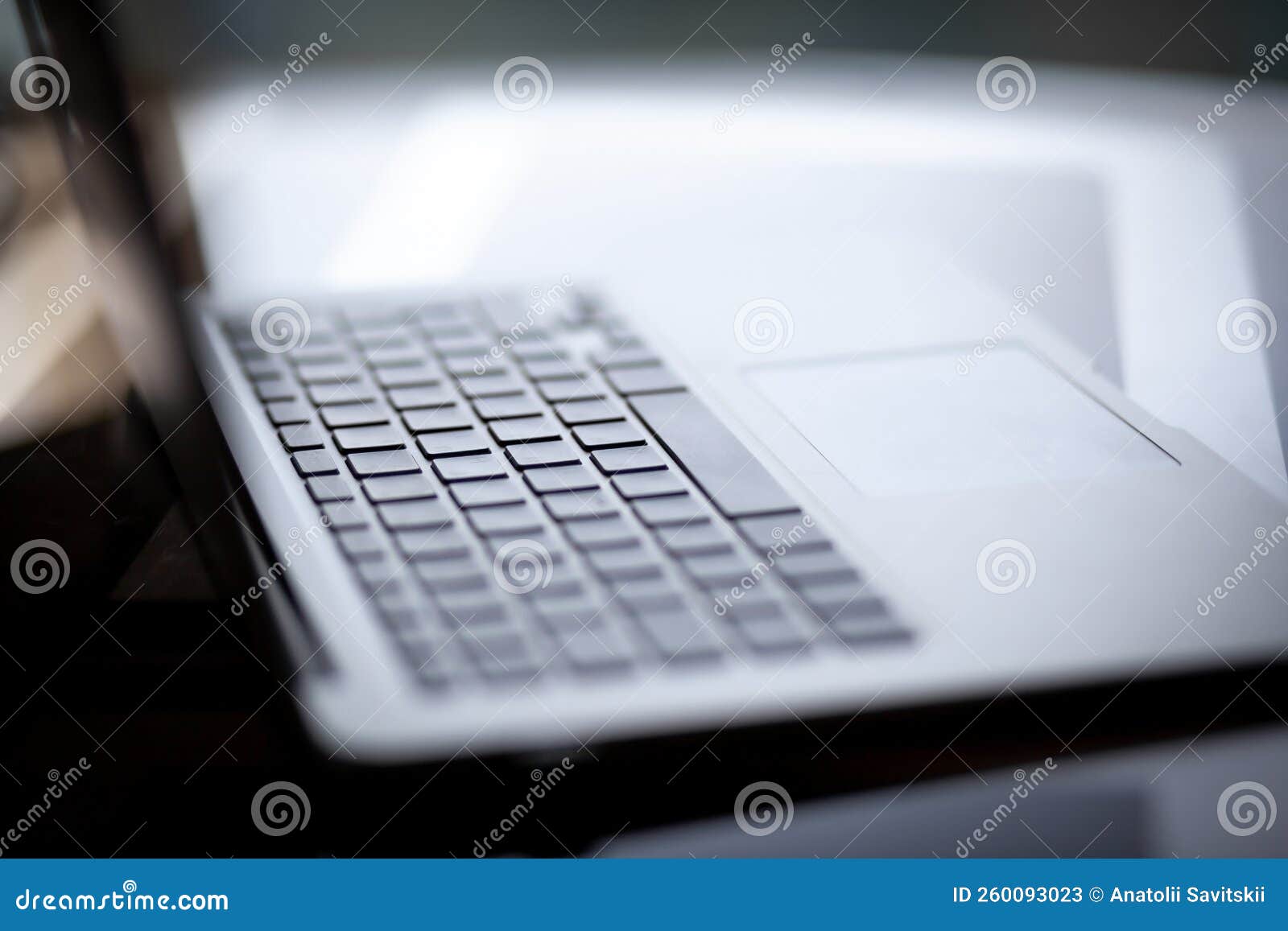 Close-up of the Keyboard of an Open Laptop Ready To Work. Stock Image ...