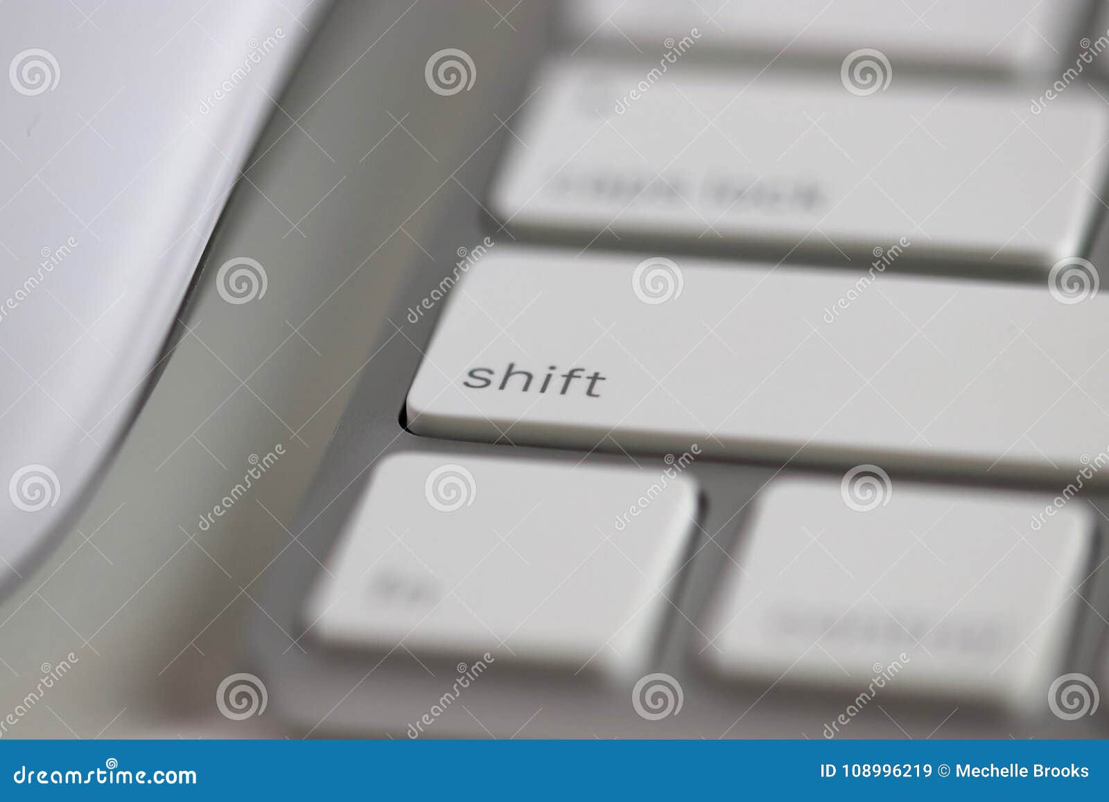 Close Up of Keyboard and Shift Key Stock Image - Image of macro, typing ...