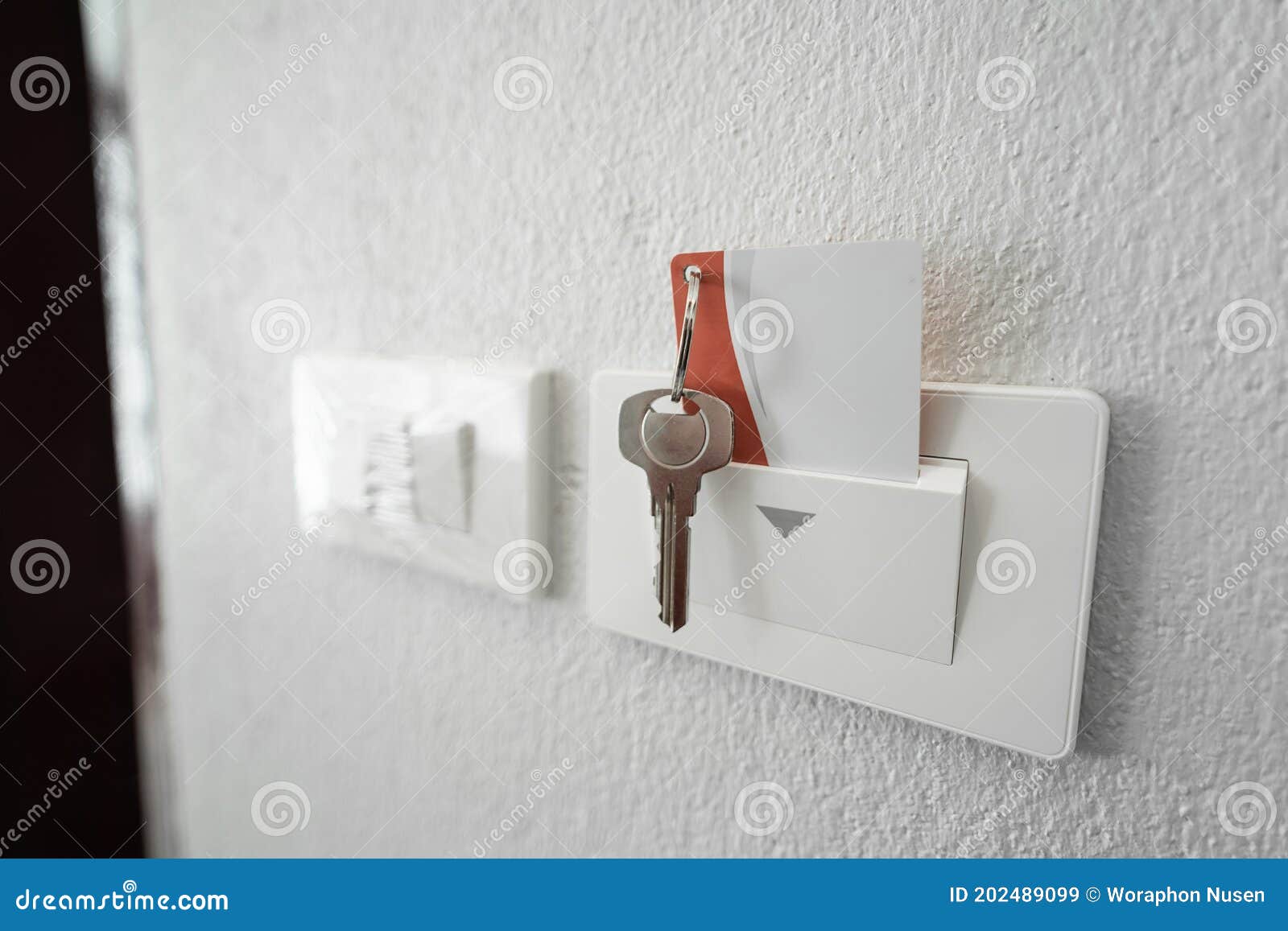 Close Up of Keycard of Room at the Hotel Stock Image - Image of house ...