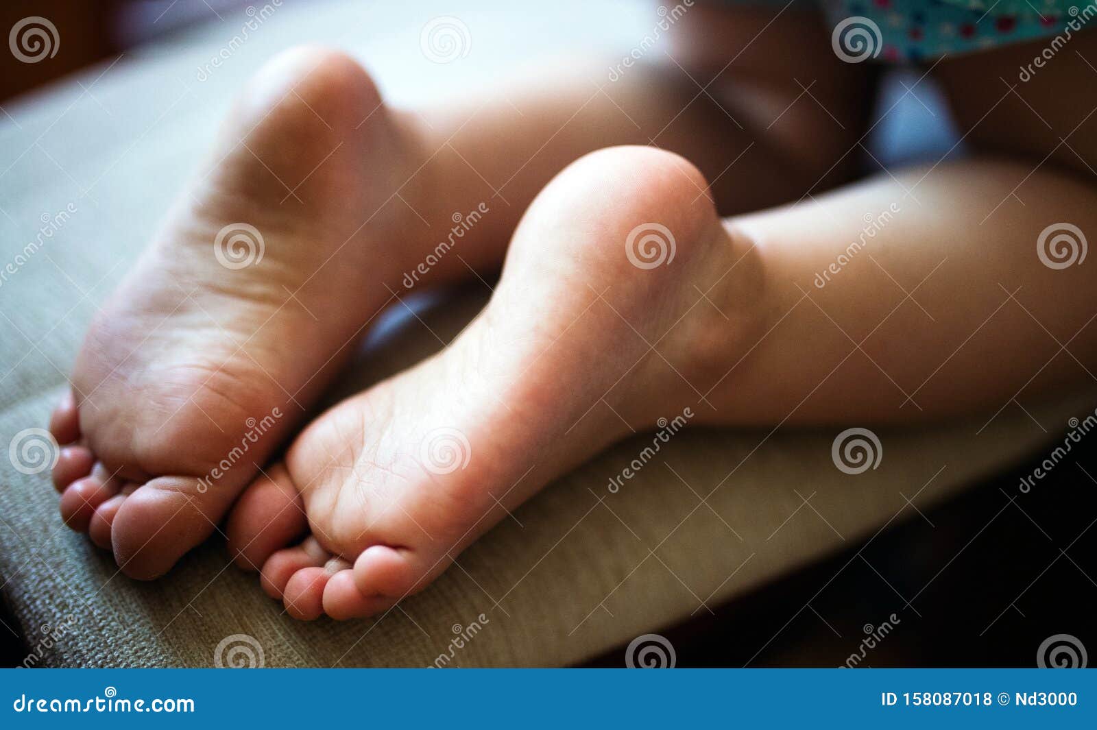 Close Up of Kids Cute Bare Feet Stock Photo - Image of body, indoor ...