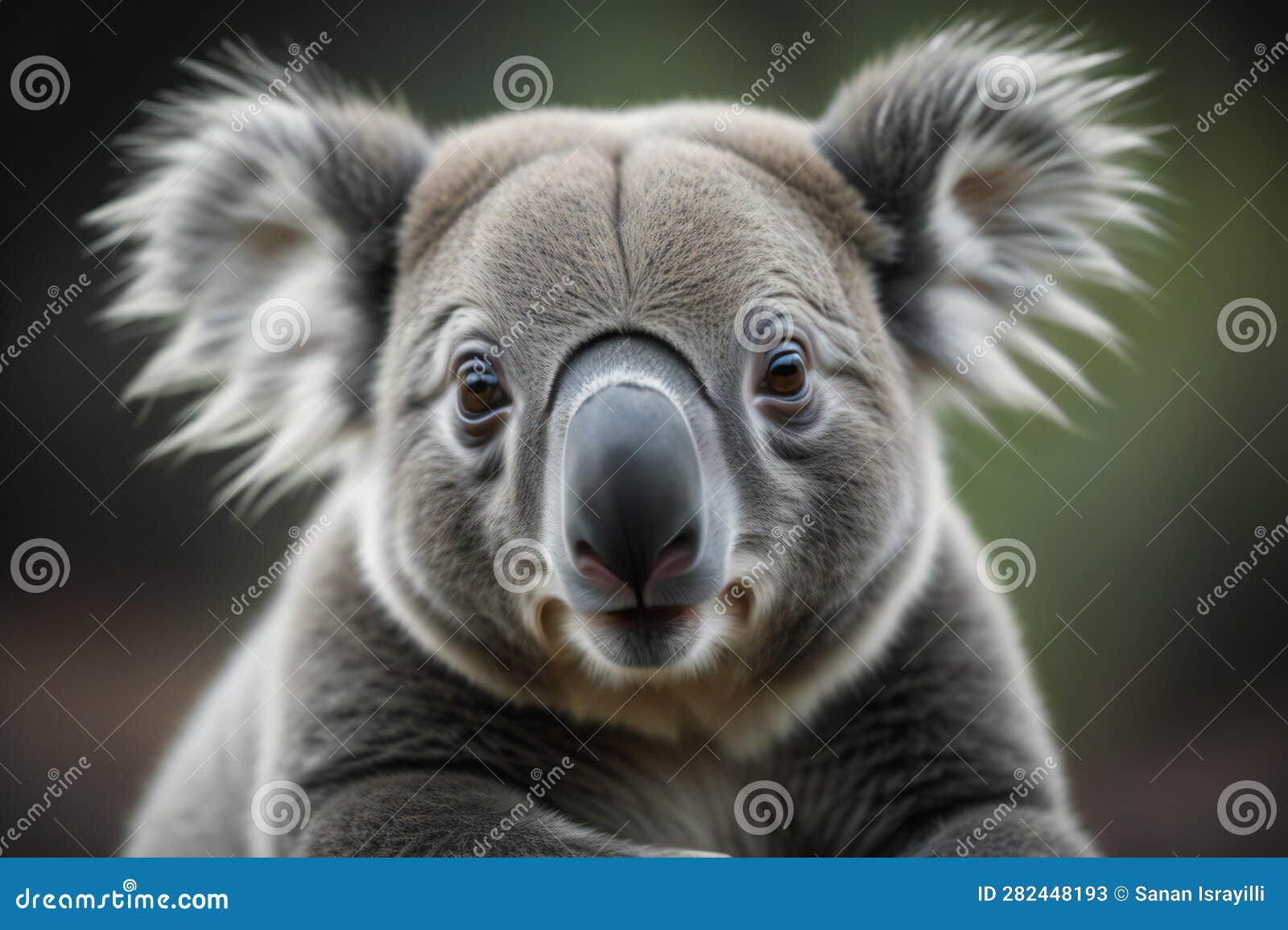 Close Up of a Koala Bear Looking at the Camera, Generative Ai Stock ...