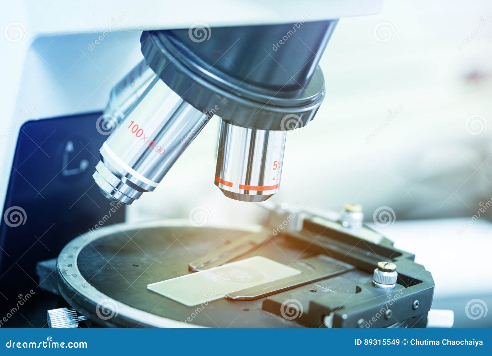 Laboratory Microscope, Science and Research Concept Stock Image - Image ...
