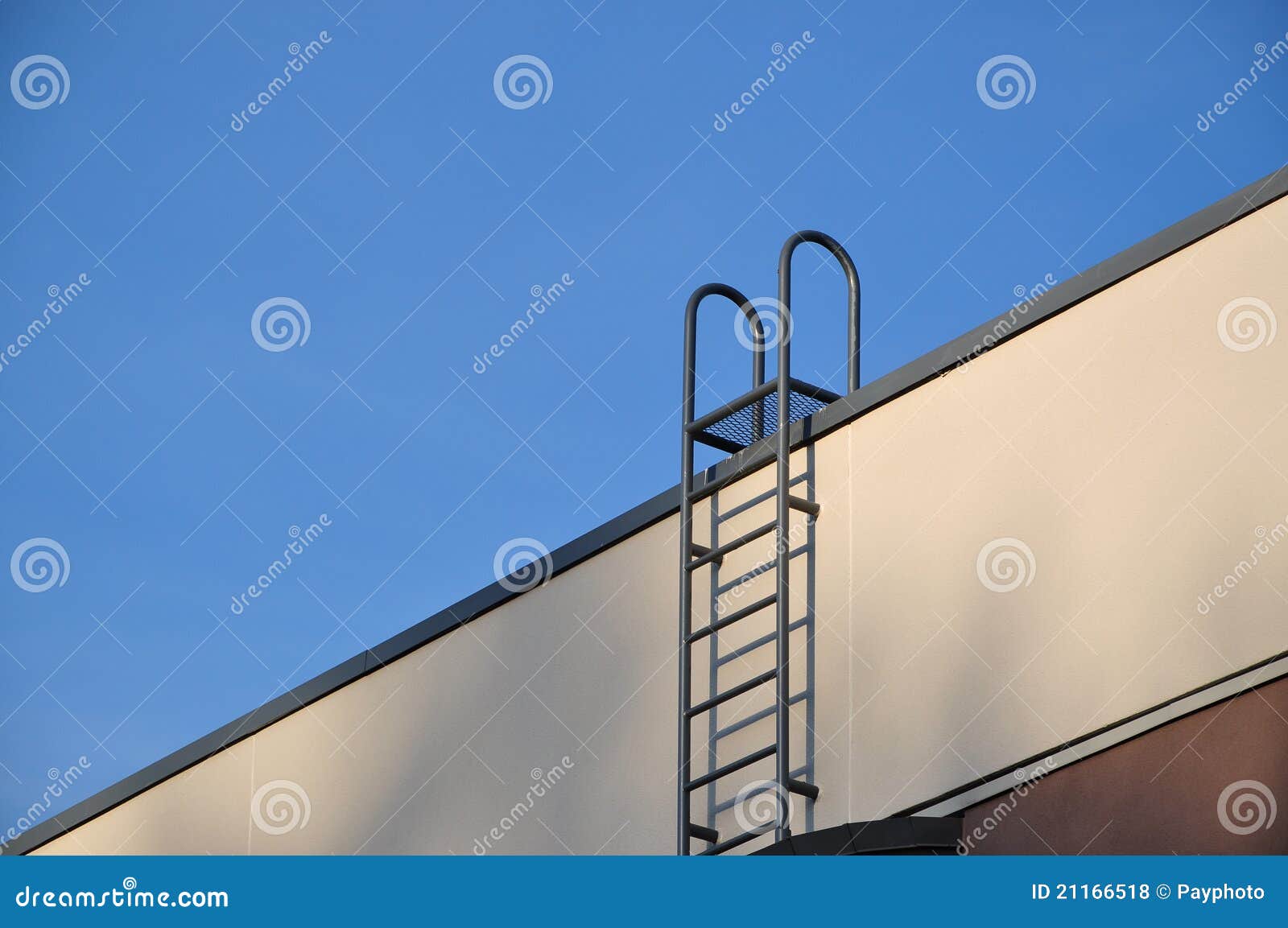 Close-up ladder to roof stock photo. Image of roof, modern - 21166518