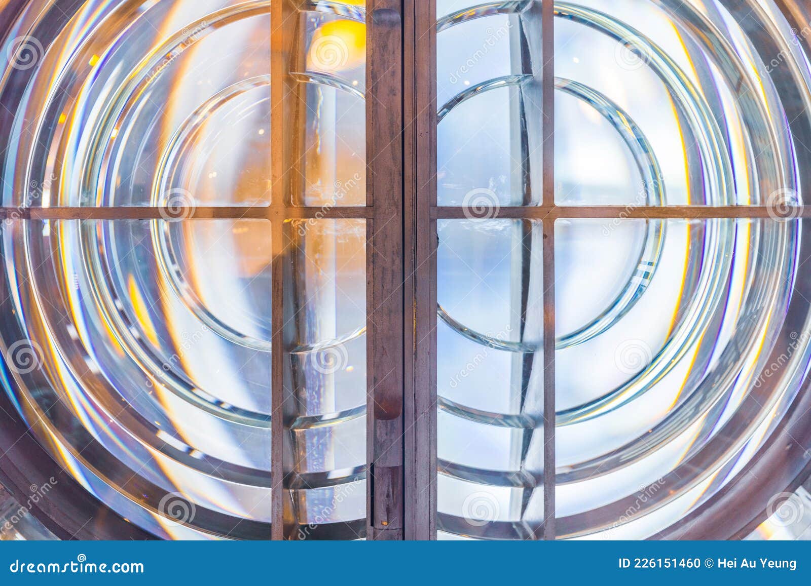 Close Up of the Lantern Reflector of a Lighthouse Stock Photo - Image ...