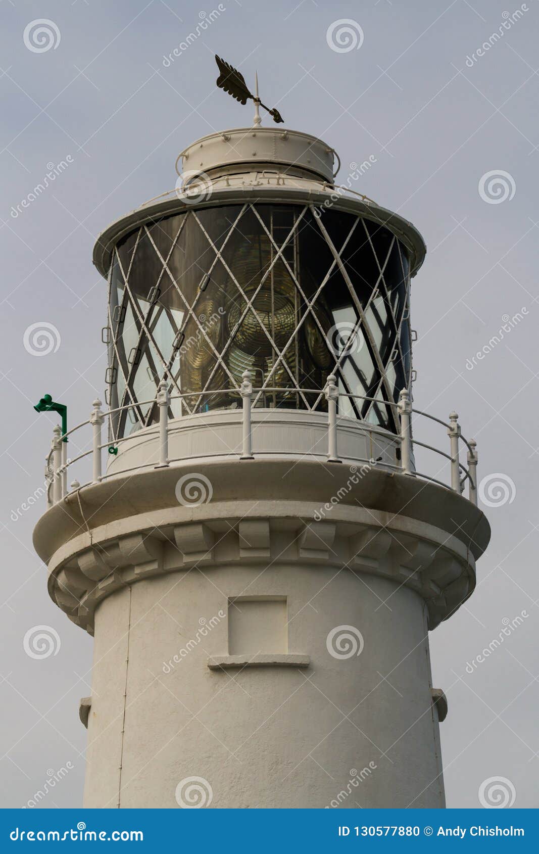 Close Up of Lantern Room at the Top of a Lighthouse. Stock Photo ...