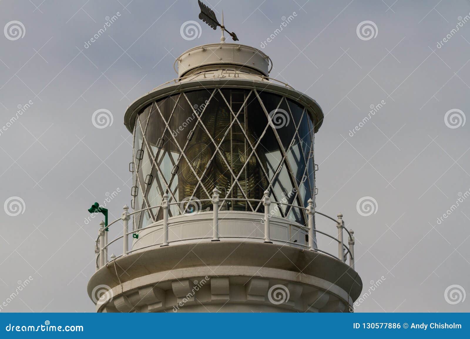 Close Up of Lantern Room at the Top of a Lighthouse. Stock Photo ...