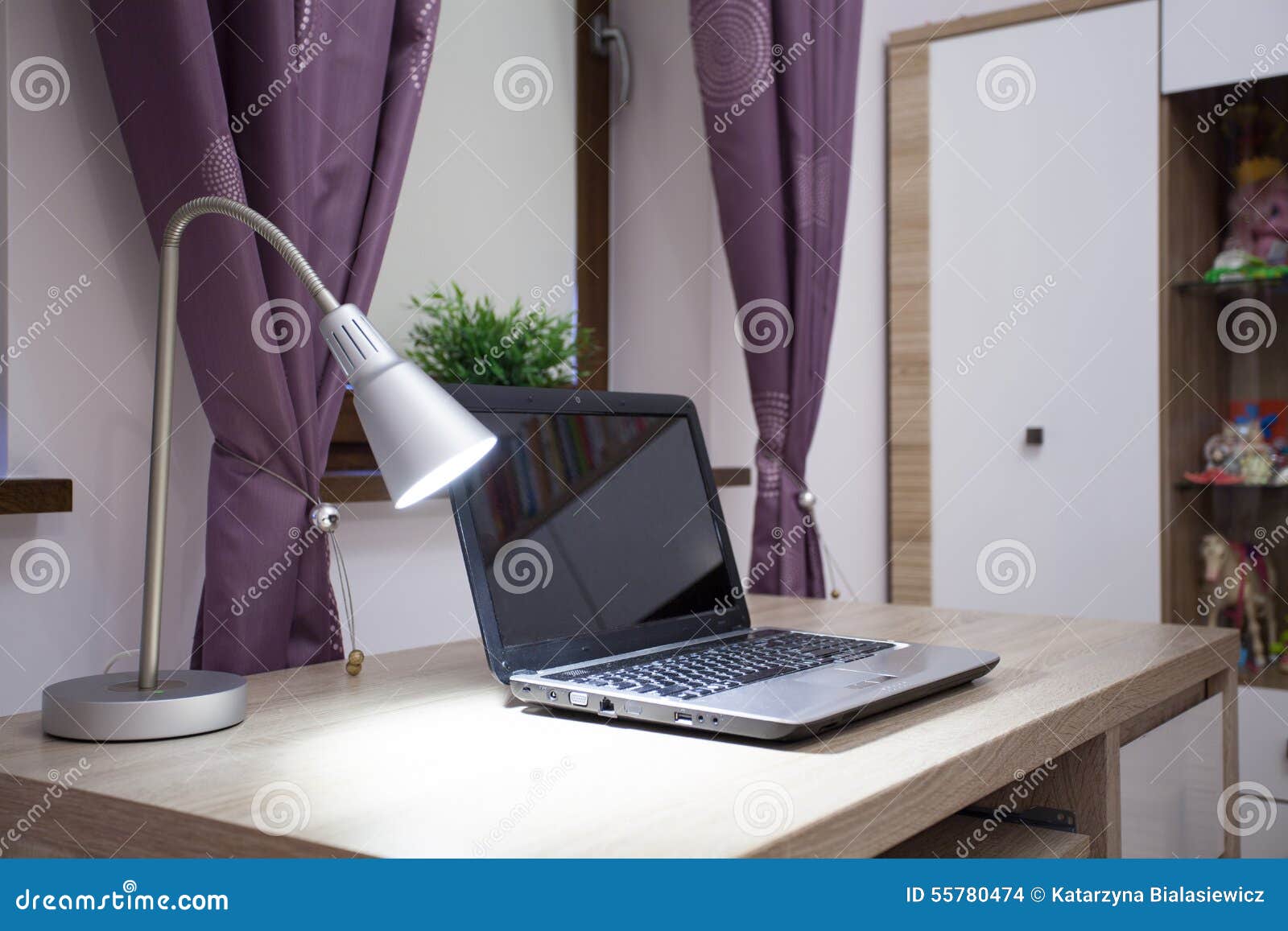 Close-up on Laptop on the Desk Stock Photo - Image of education, office ...
