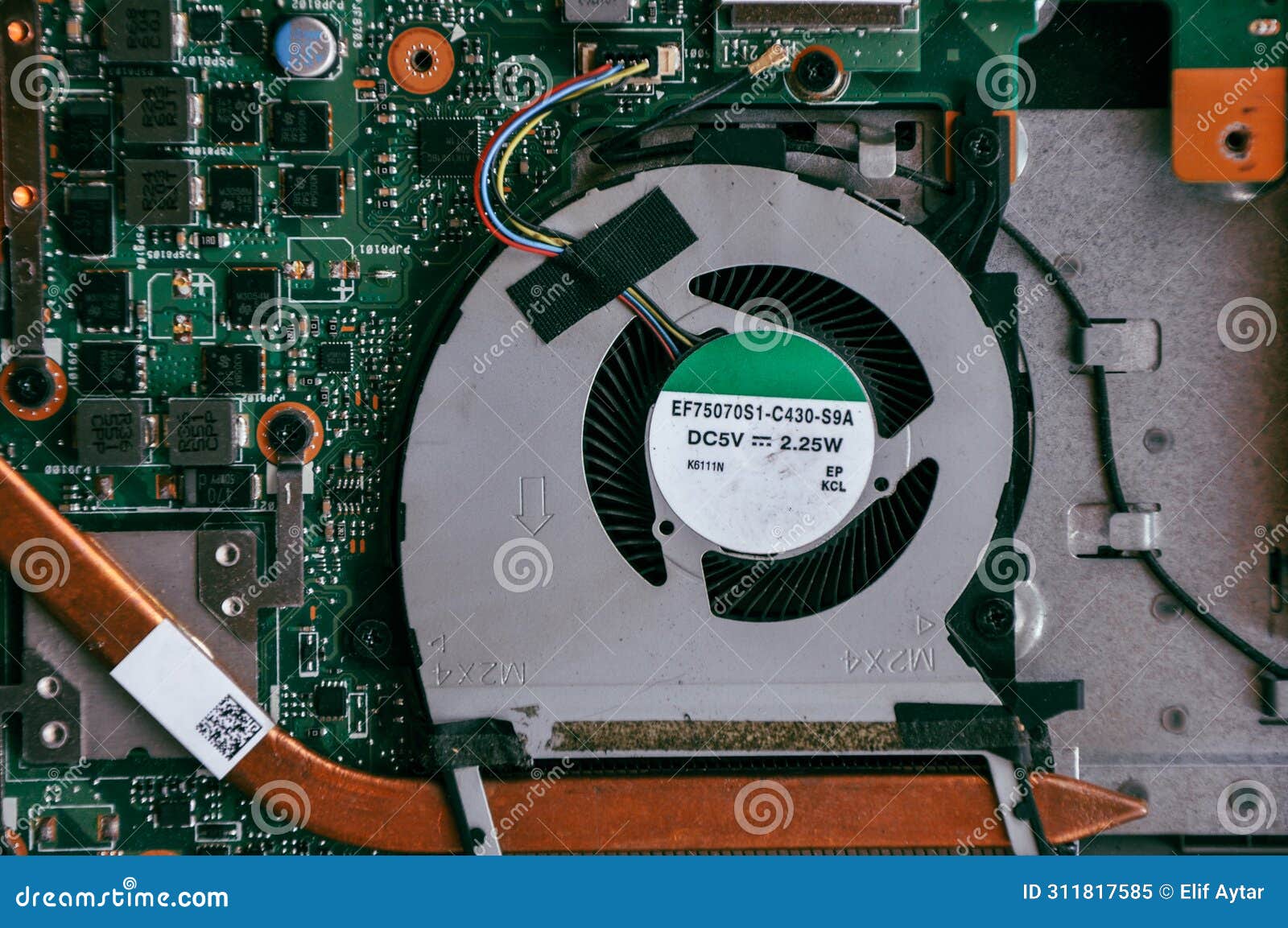 Close Up of Laptop Processor with Empty Socket Base for CPU and ...