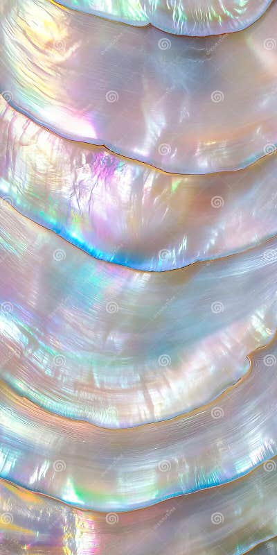 A Close Up of a Large Abalone Shell on a White Background Stock Photo ...