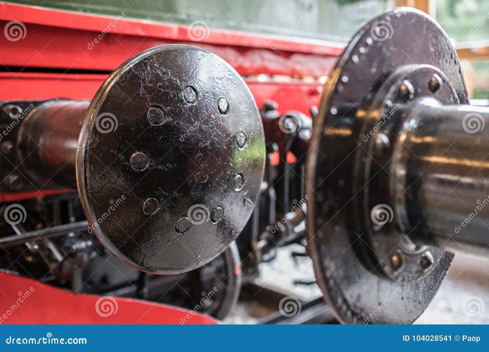 Close Up Of A Large Buffer Of An Old Train Stock Image - Image of ...